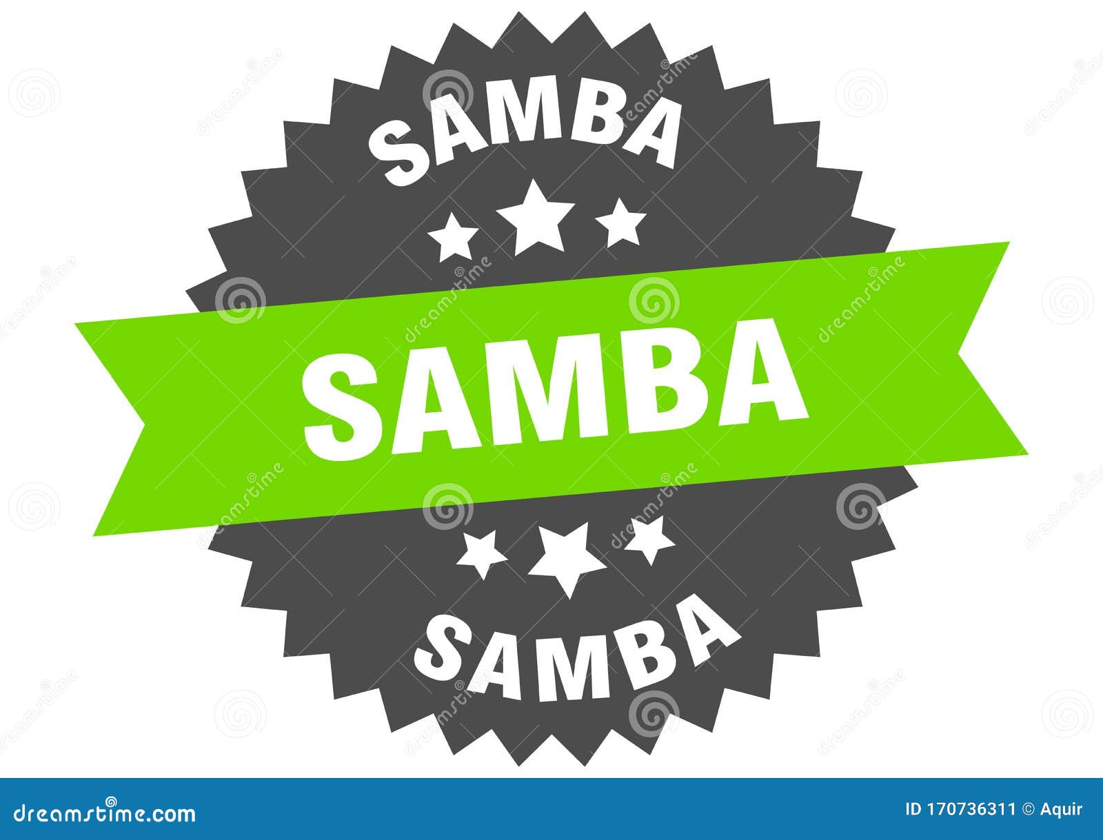 Samba Sign. Samba Circular Band Label. Samba Sticker Stock Vector ...