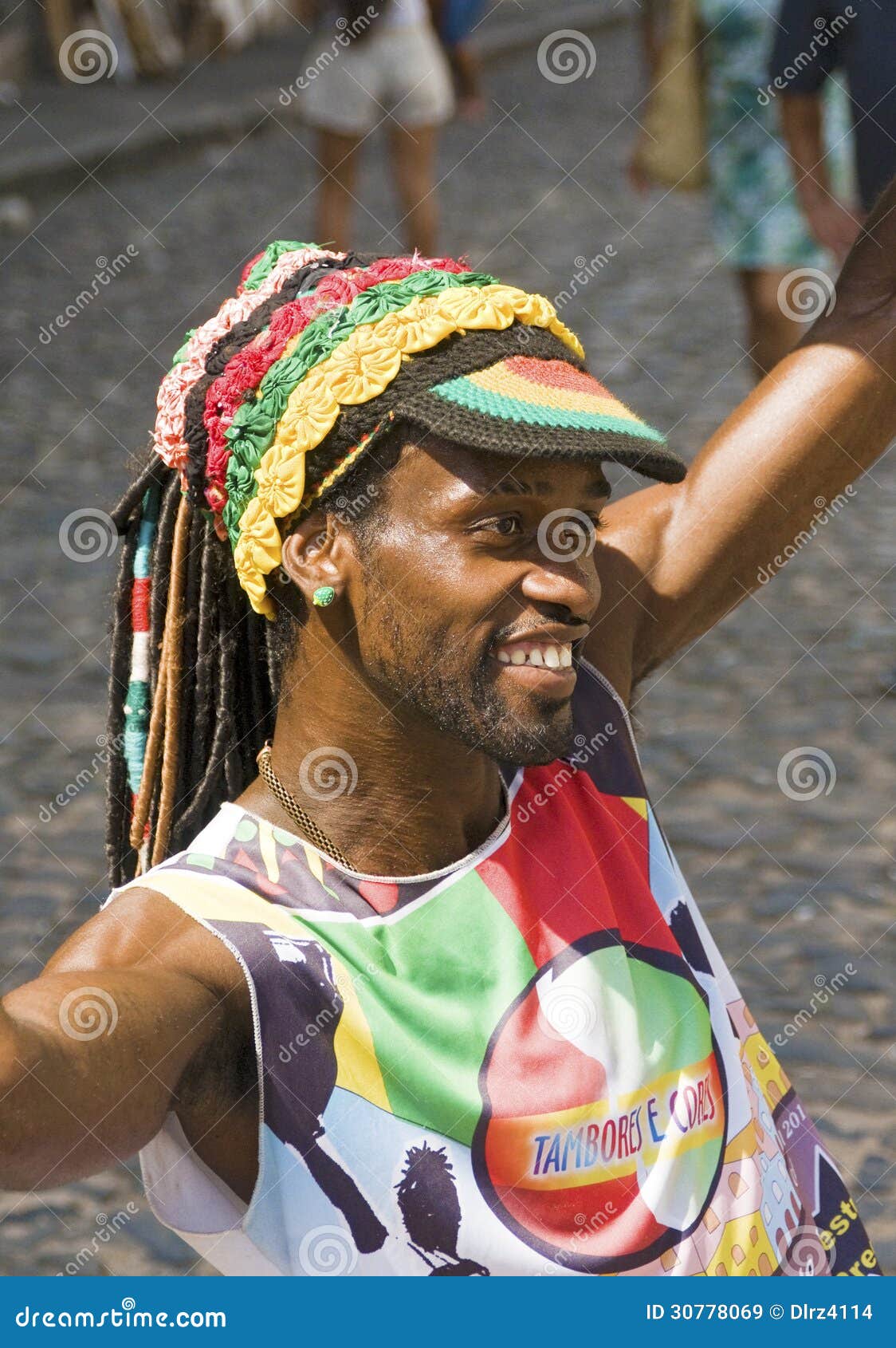 Samba Street Performer imagem de stock editorial. Imagem de turismo ...