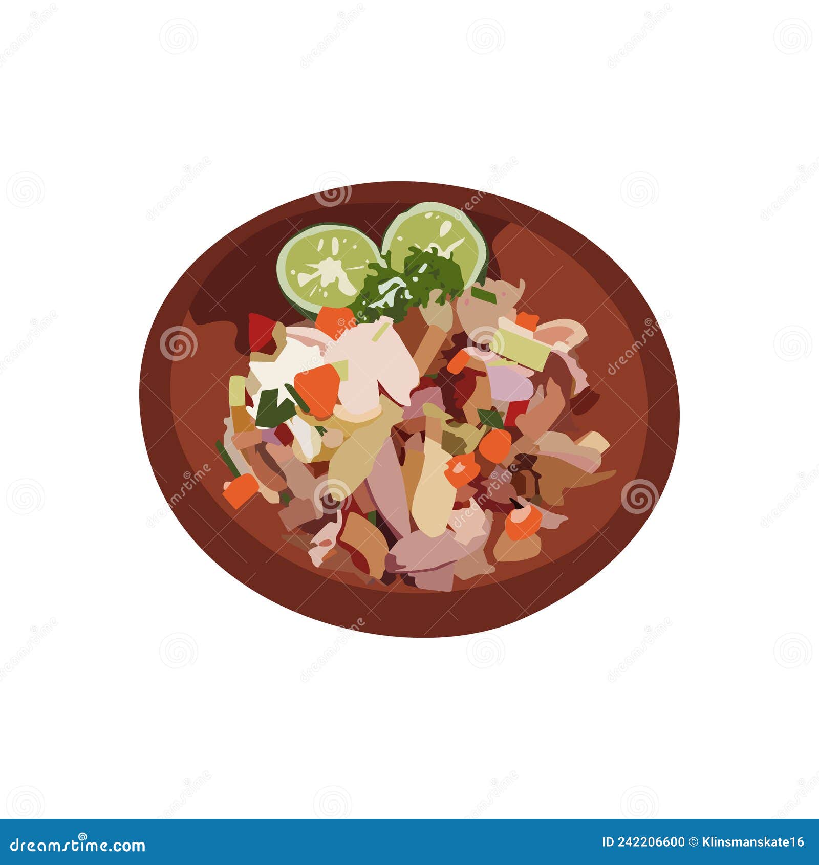 Sambal Matah Indonesian Food Design Vector Stock Vector - Illustration ...