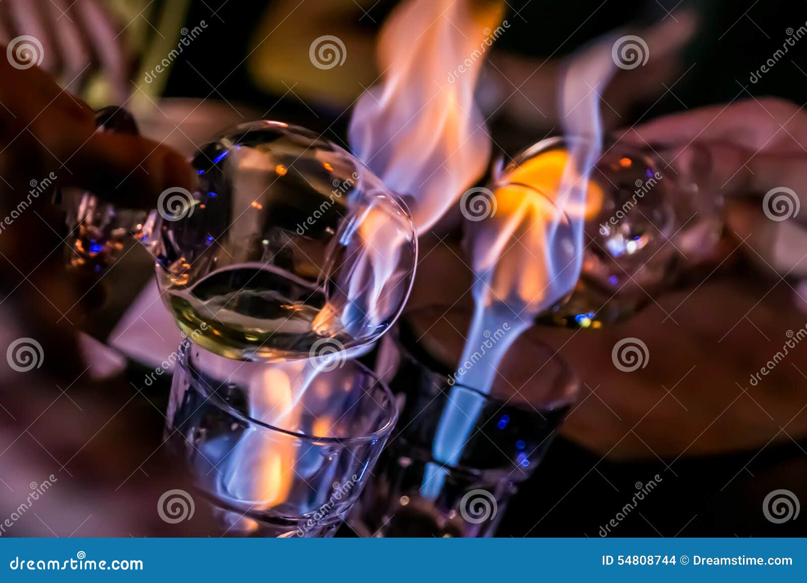Sambuca & Fire stock photo. Image of lights, sambuca - 54808744