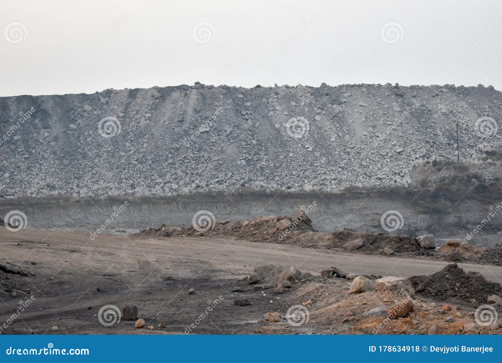 Photo of an Open-cast Coal Mining Stock Photo - Image of industry ...