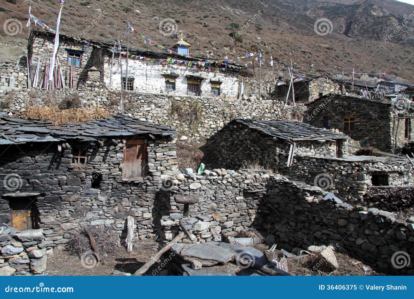 Samdo village stock image. Image of ruins, window, village - 36406375