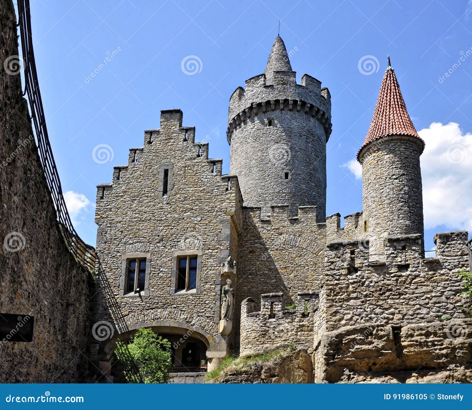 Same Cone Shape Monumental Tower Stock Image - Image of historic ...
