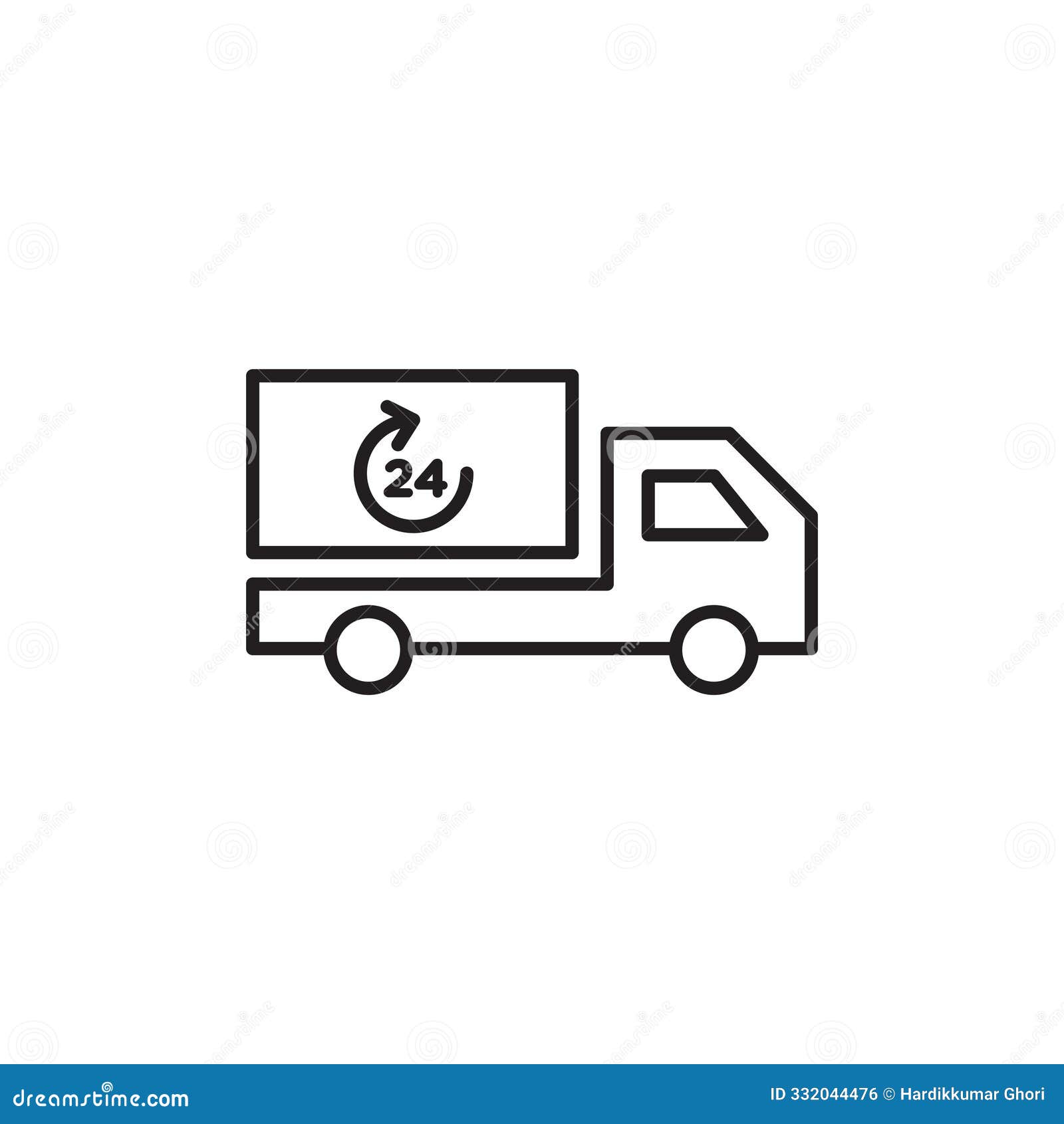 Same Day Delivery Icon Symbol on White Background Stock Vector ...