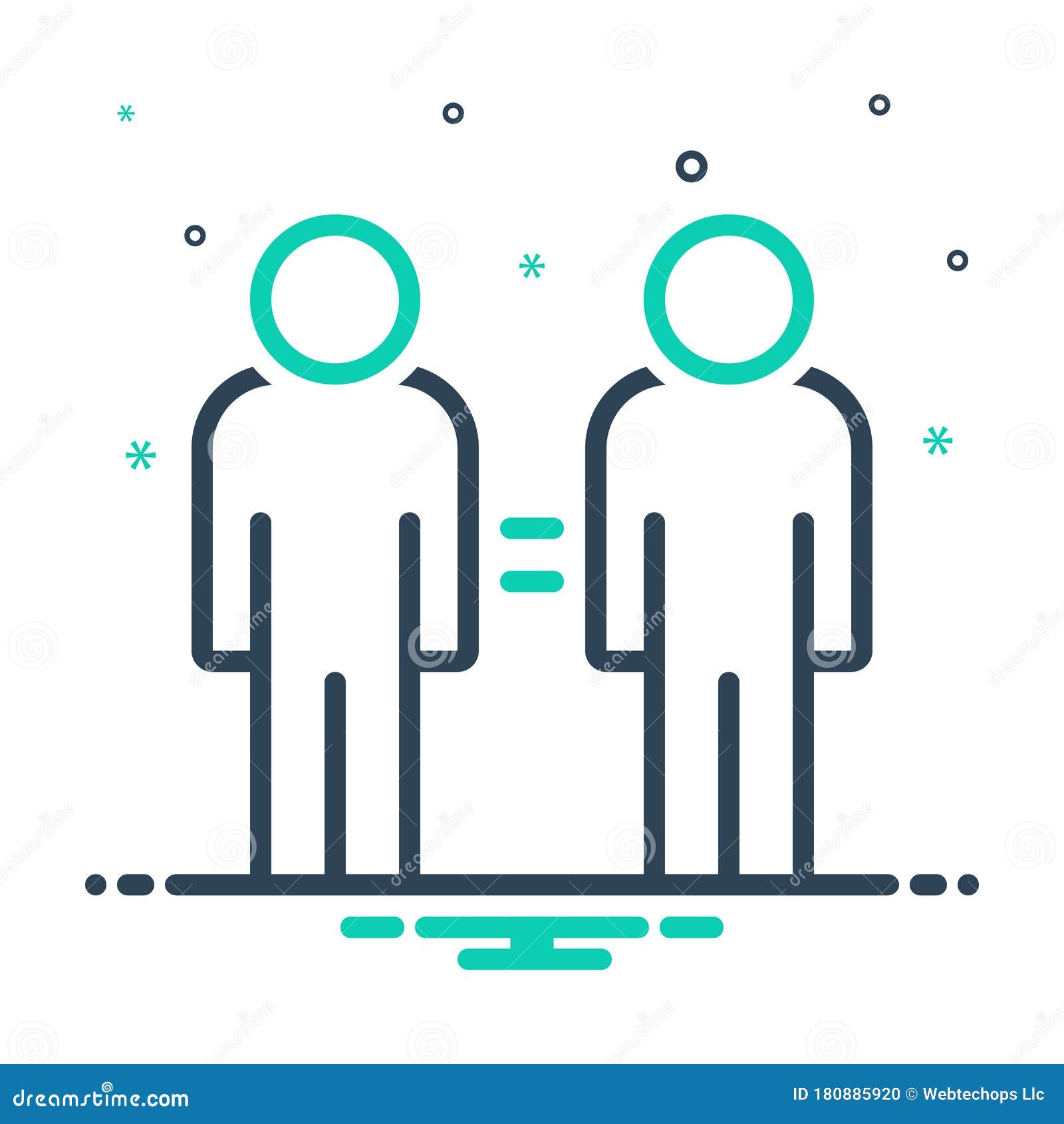 Mix Icon for Same, Common and Equal Stock Vector - Illustration of ...