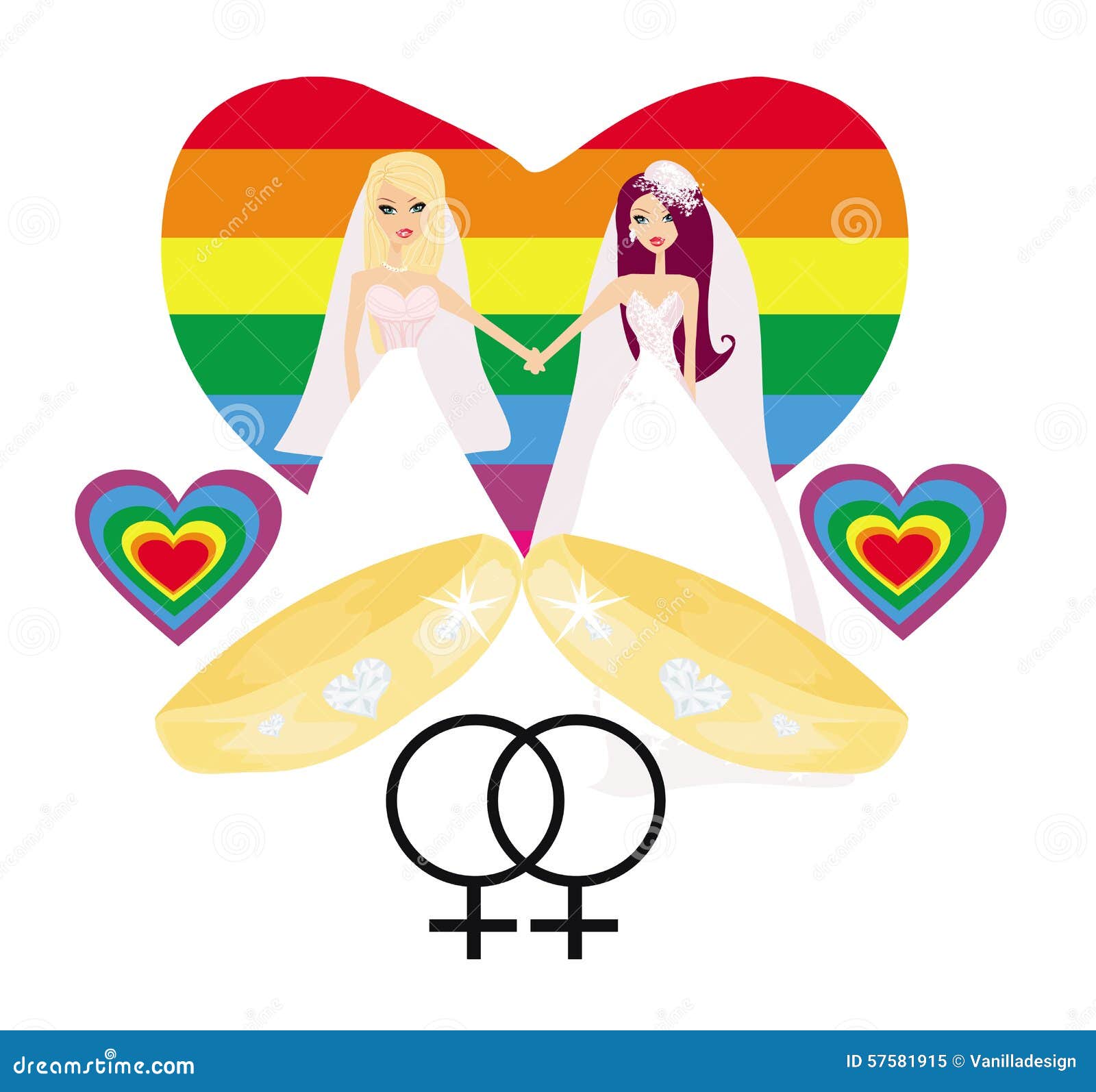 Same Sex Marriage Stock Vector Illustration Of Official 57581915