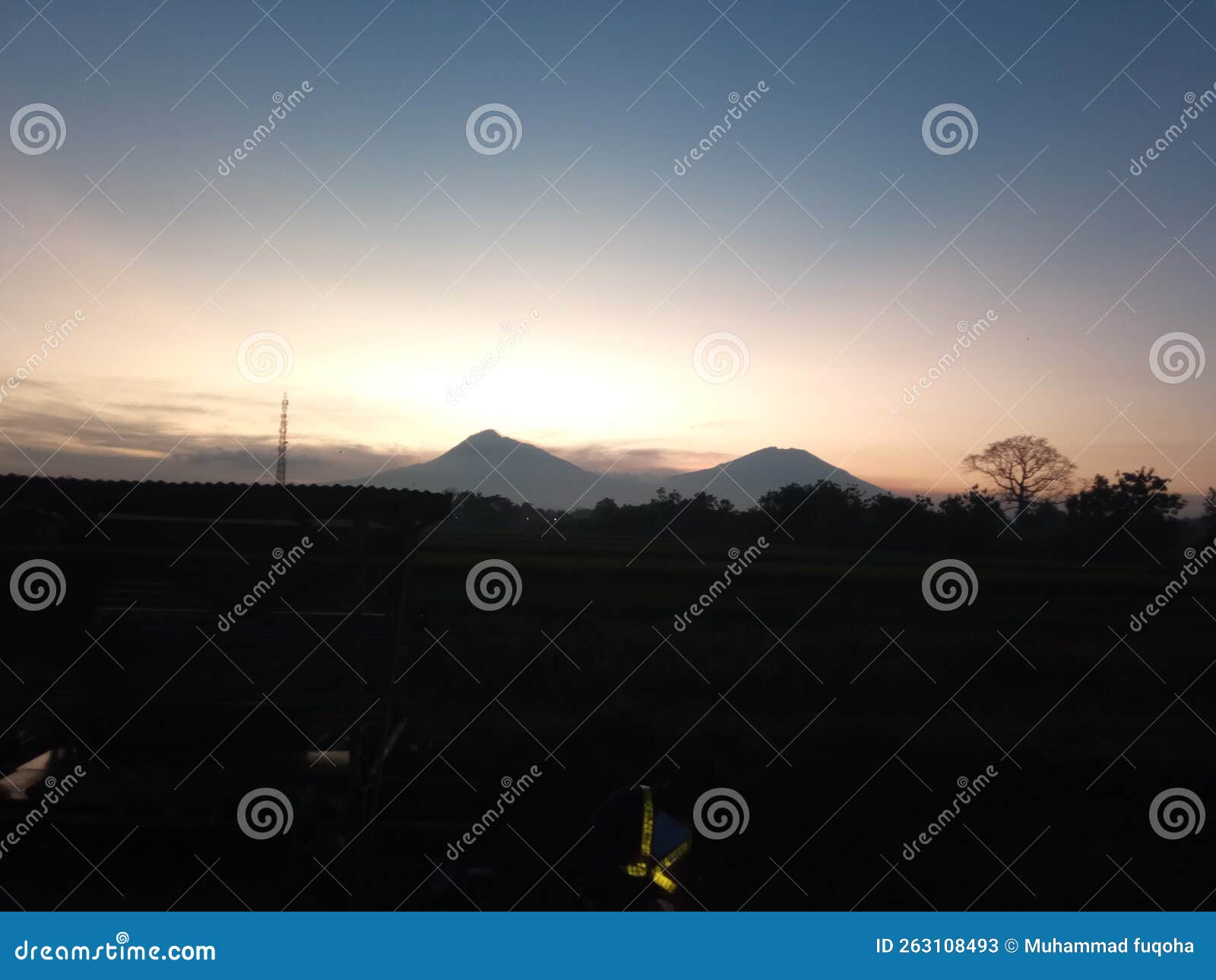Same Sky Mountain is so Beautiful in Sunset Stock Image - Image of hill ...
