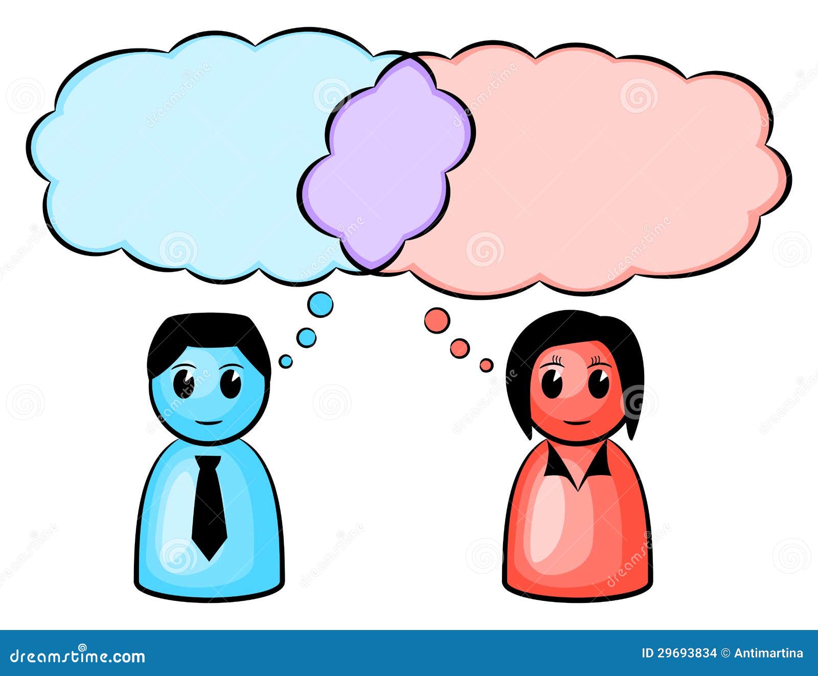 Same thought stock vector. Illustration of female, isolated - 29693834