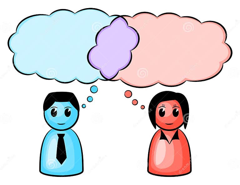 Same thought stock vector. Illustration of female, isolated - 29693834