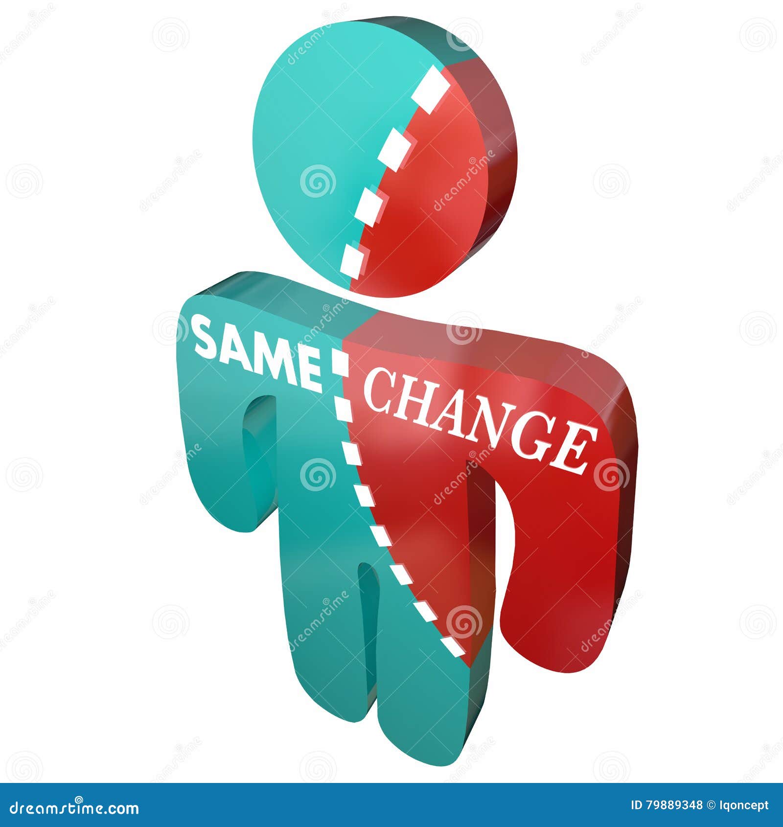 Same Vs Change Different Adapt New Innovate Person Stock Illustration ...