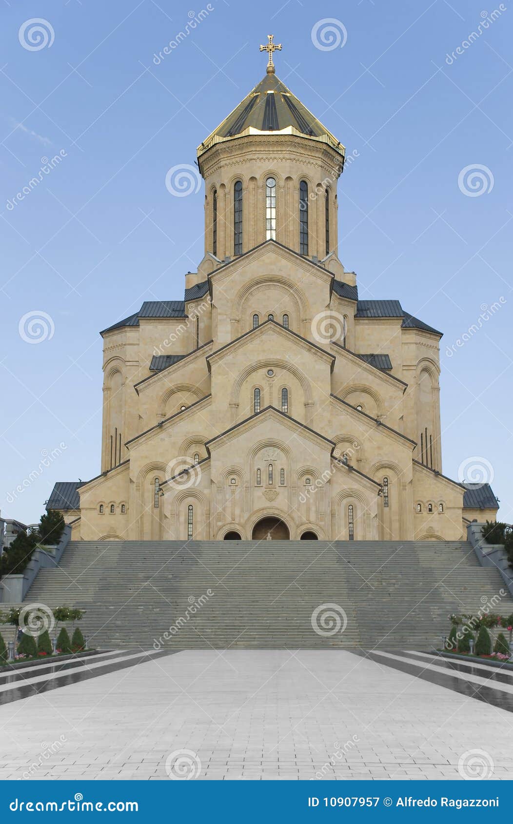 Sameba Cathedral stock image. Image of church, landmark - 10907957