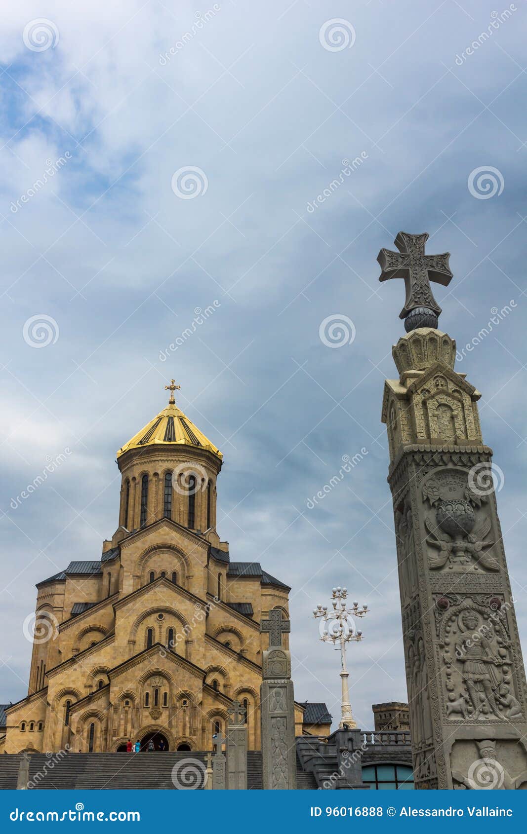 Sameba Cathedral stock photo. Image of georgia, landmark - 96016888