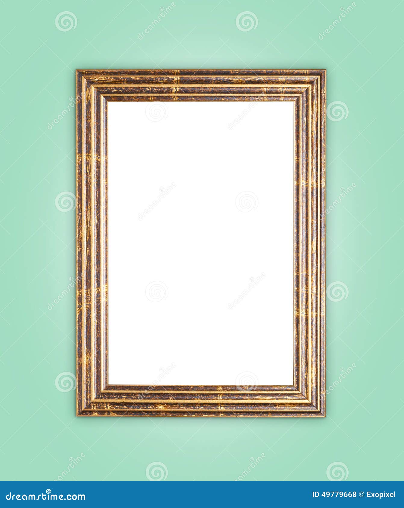 Samenstelling Van De Copyspace De Lege Houten Omlijsting Stock Foto ...