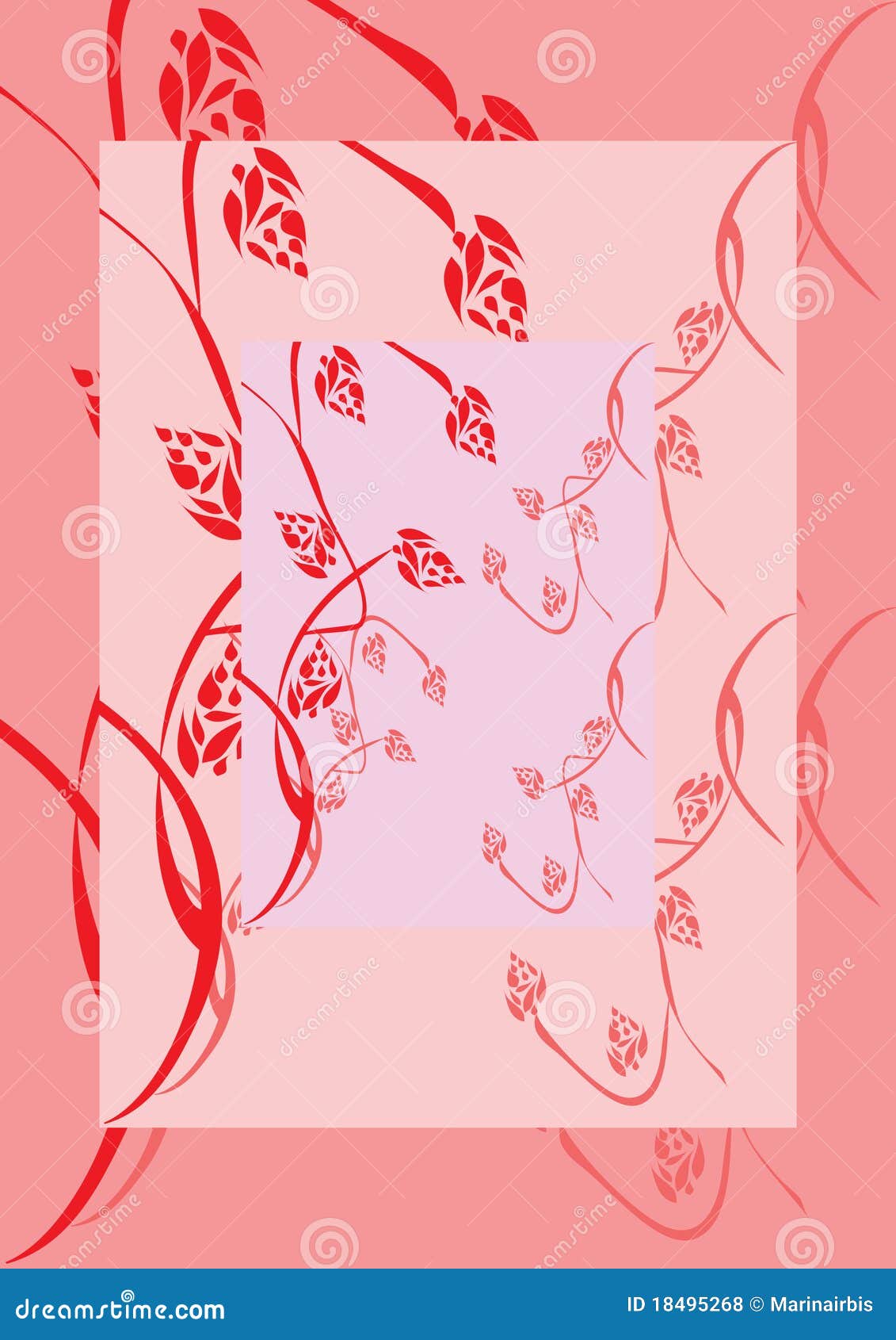 Samenvatting Backround Met Bloemen Vector Illustratie - Illustration of ...