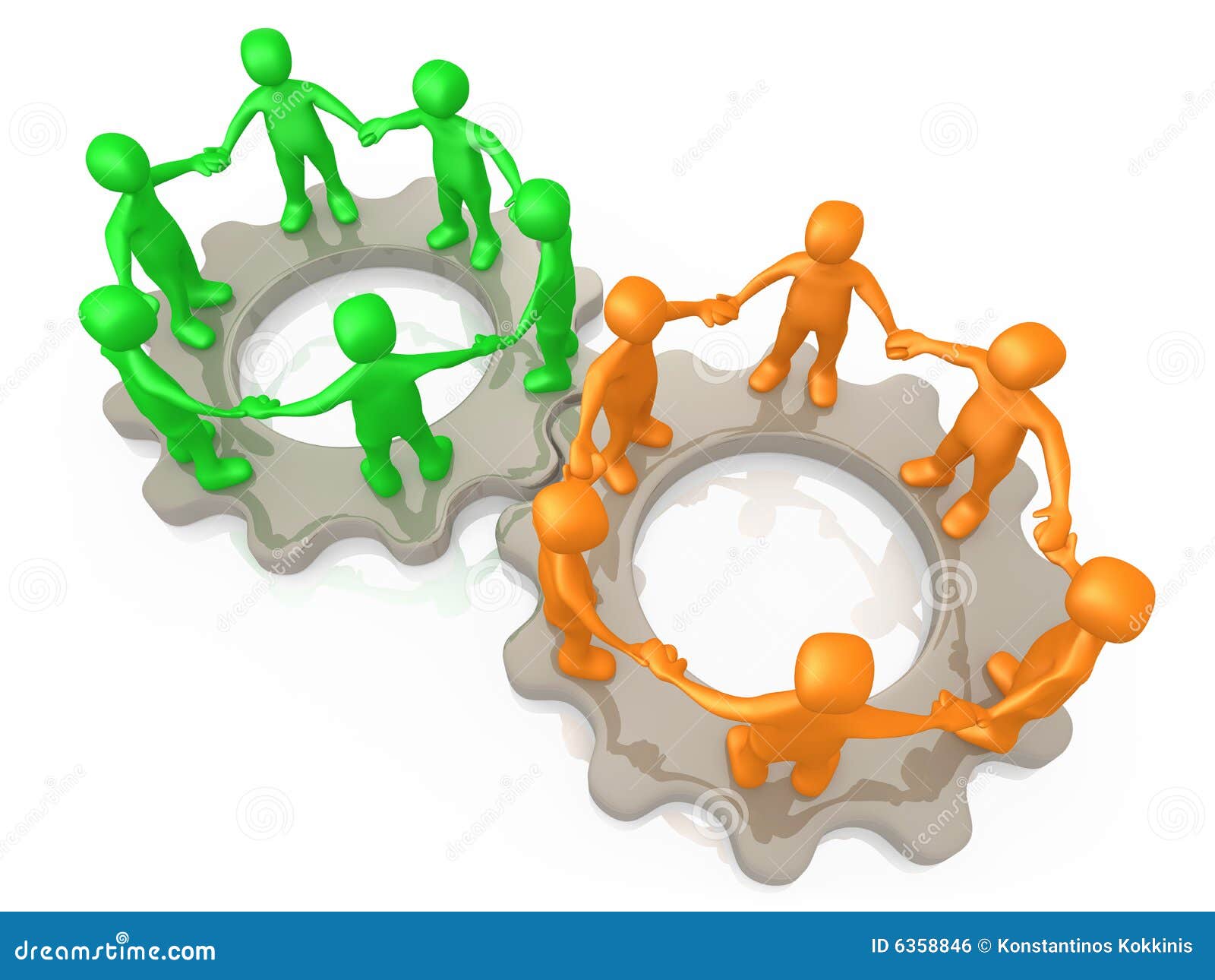 Samenwerkende Teams stock illustratie. Illustration of samen - 6358846