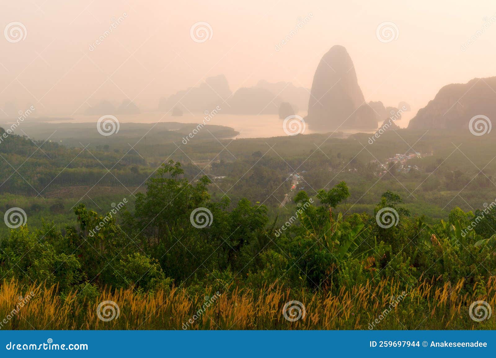 Samet Nangshe View Point, Phang Nga, Puket Thailand Stock Photo - Image ...