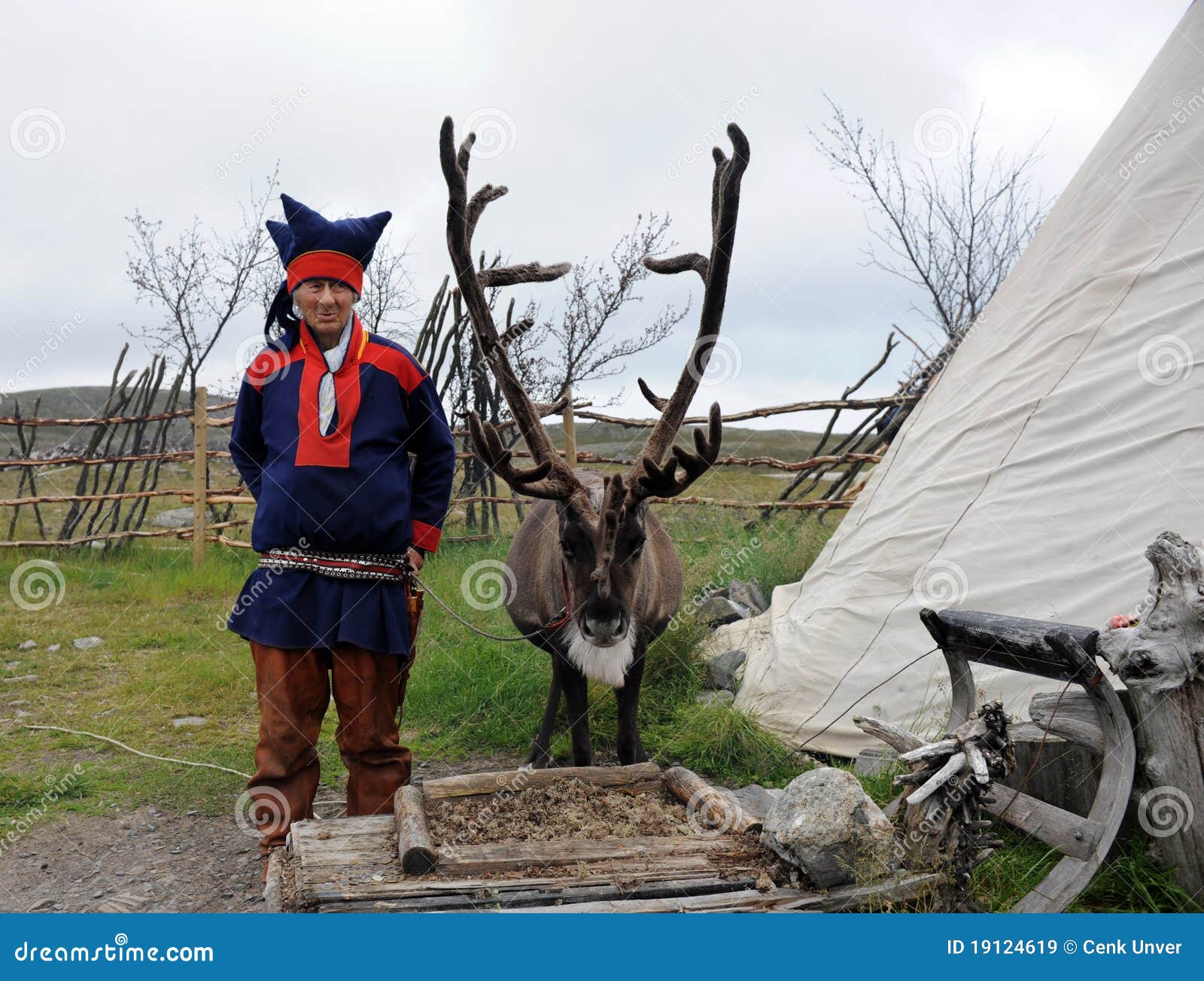 Sami editorial stock image. Image of reindeer, outdoor - 19124619