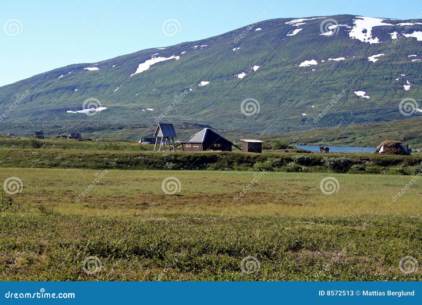 Sami cottages stock image. Image of sarek, mountains, autumn - 8572513