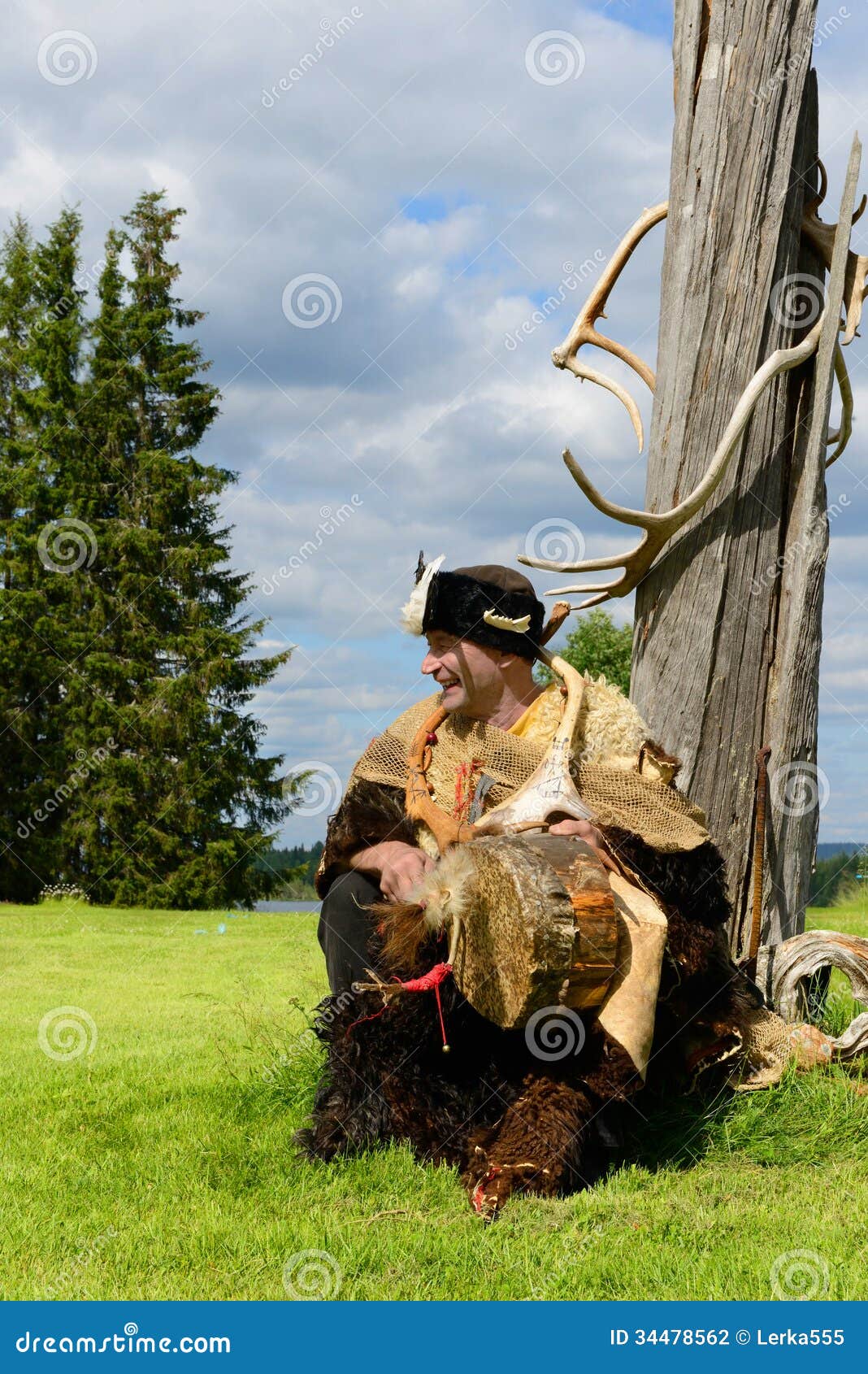 Sami shaman stock photo. Image of human, magician, happiness - 34478562
