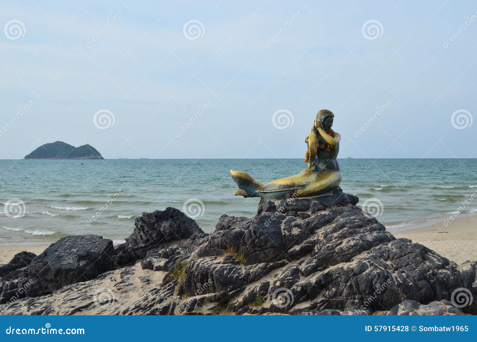Samila Beach stock photo. Image of songkhla, relax, beautifulbeach ...