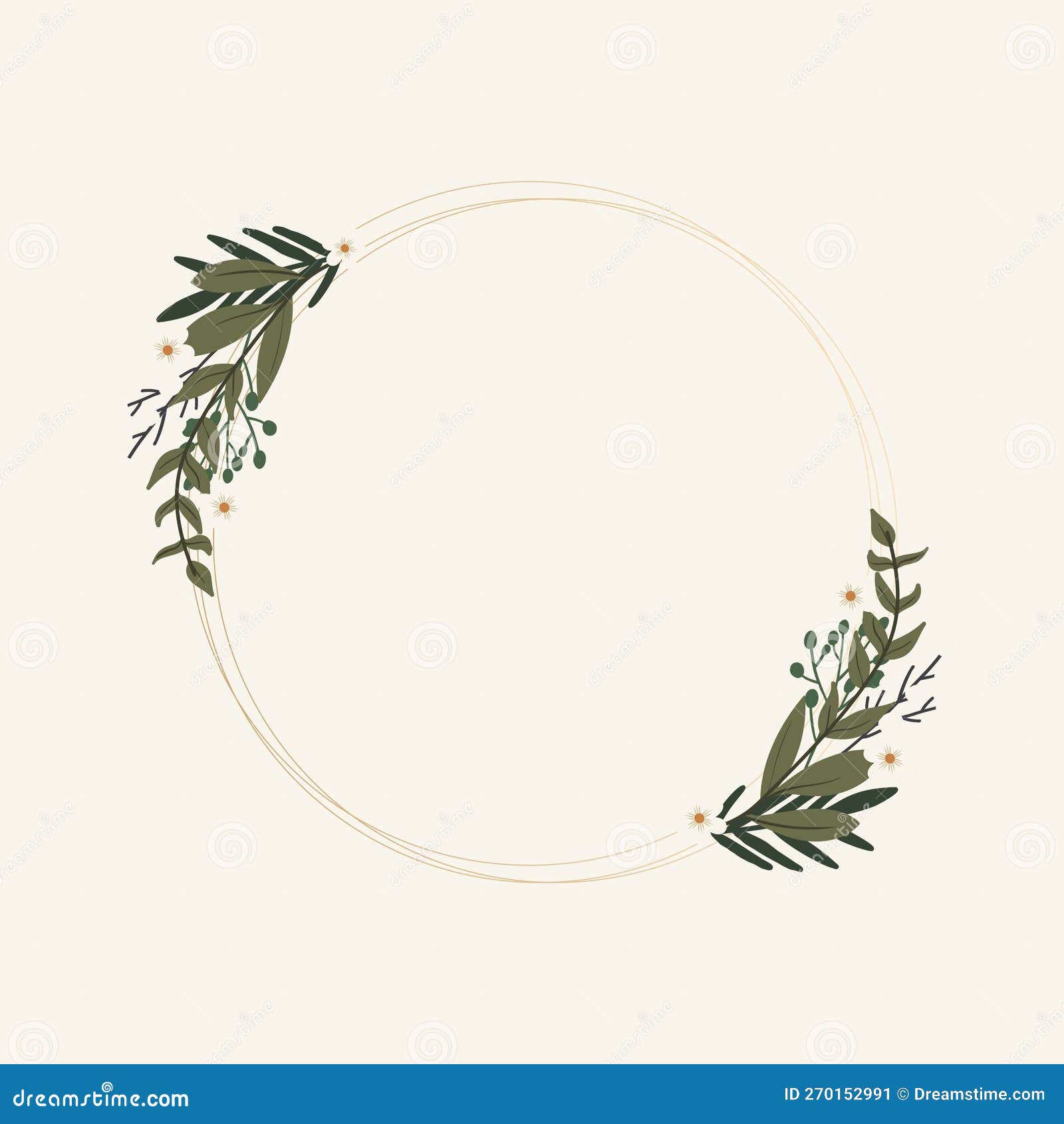 Frame design stock illustration. Illustration of twig - 270152991