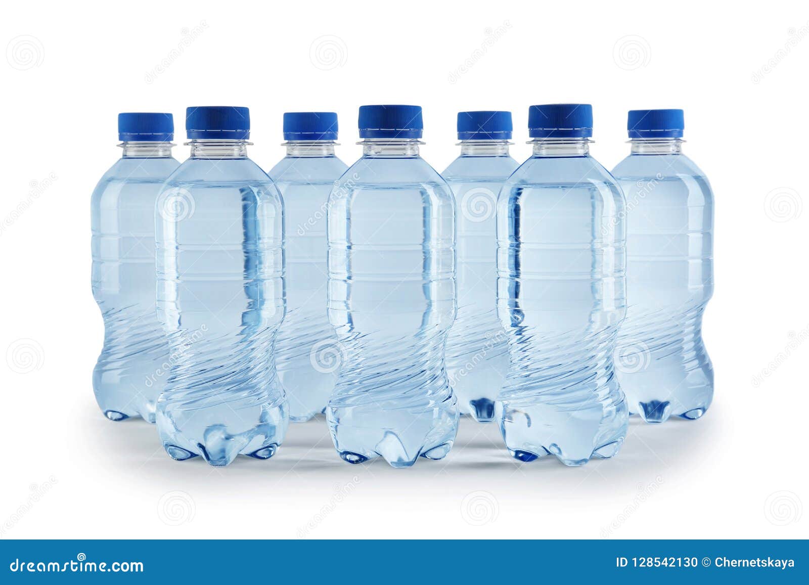 Samling Av Plast-flaskor Med Vatten Arkivfoto - Bild av sats, full ...