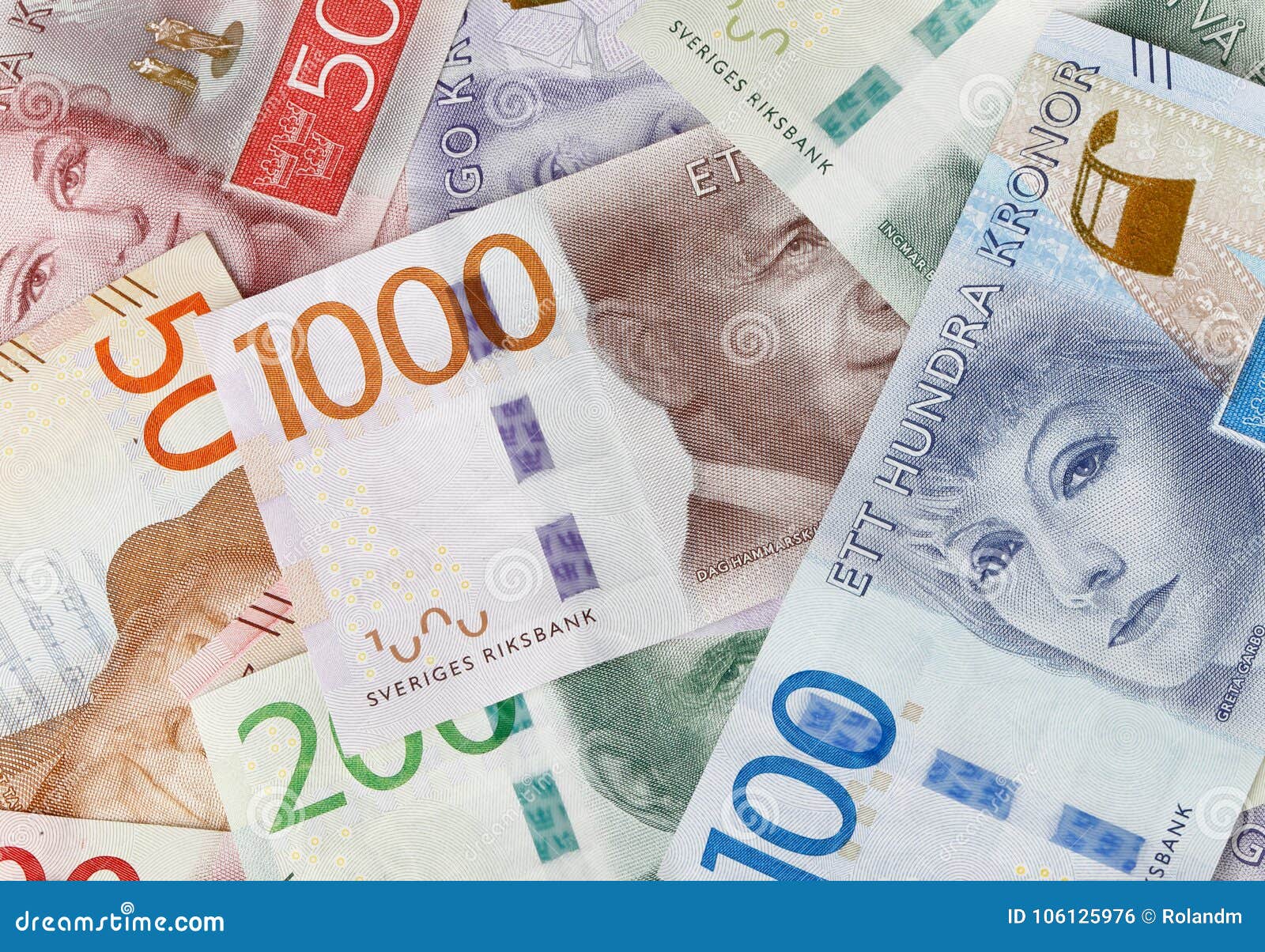 Samling av svenska sedlar arkivfoto. Bild av skrivbordsunderlägg ...
