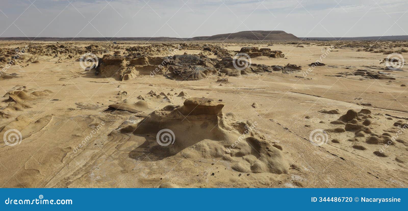Sammar in Tunisia, Moon Surface Area, Desert Rocks Stock Photo - Image ...