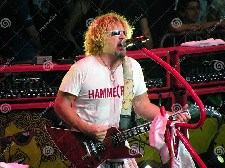 Sammy Hagar editorial stock image. Image of roll, rocker - 9175524