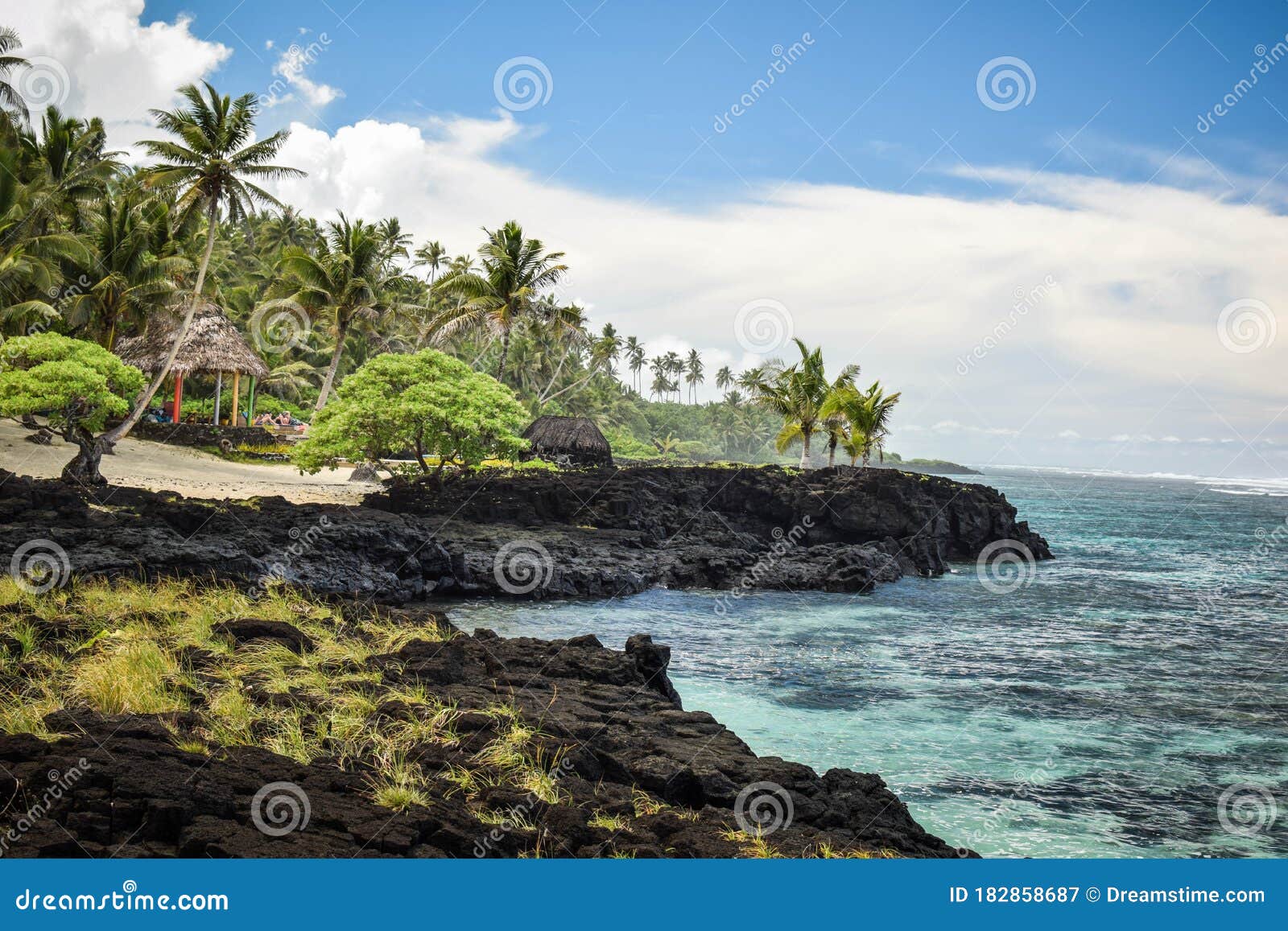 Samoa - Islands on South Pacific Stock Image - Image of pacific ...