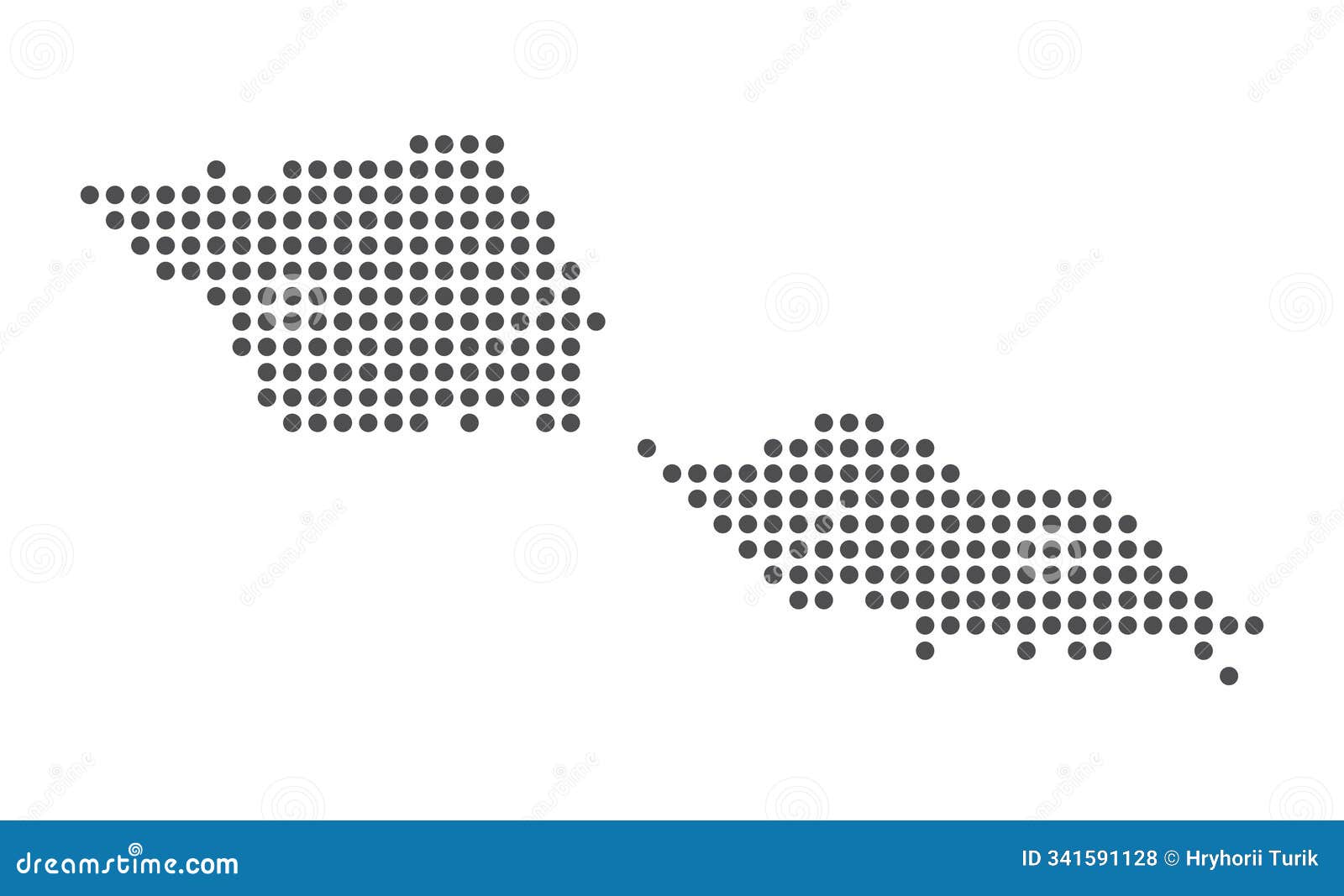 Samoa - Dotted Map. Map Formed by Dots Stock Illustration ...