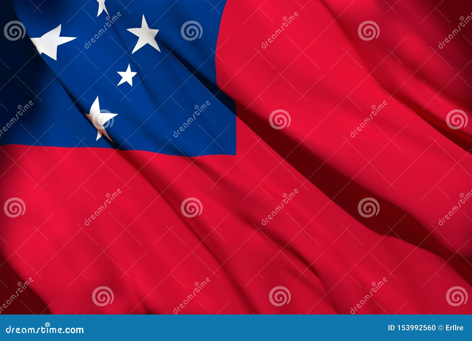 Samoa flag waving stock illustration. Illustration of polynesia - 153992560