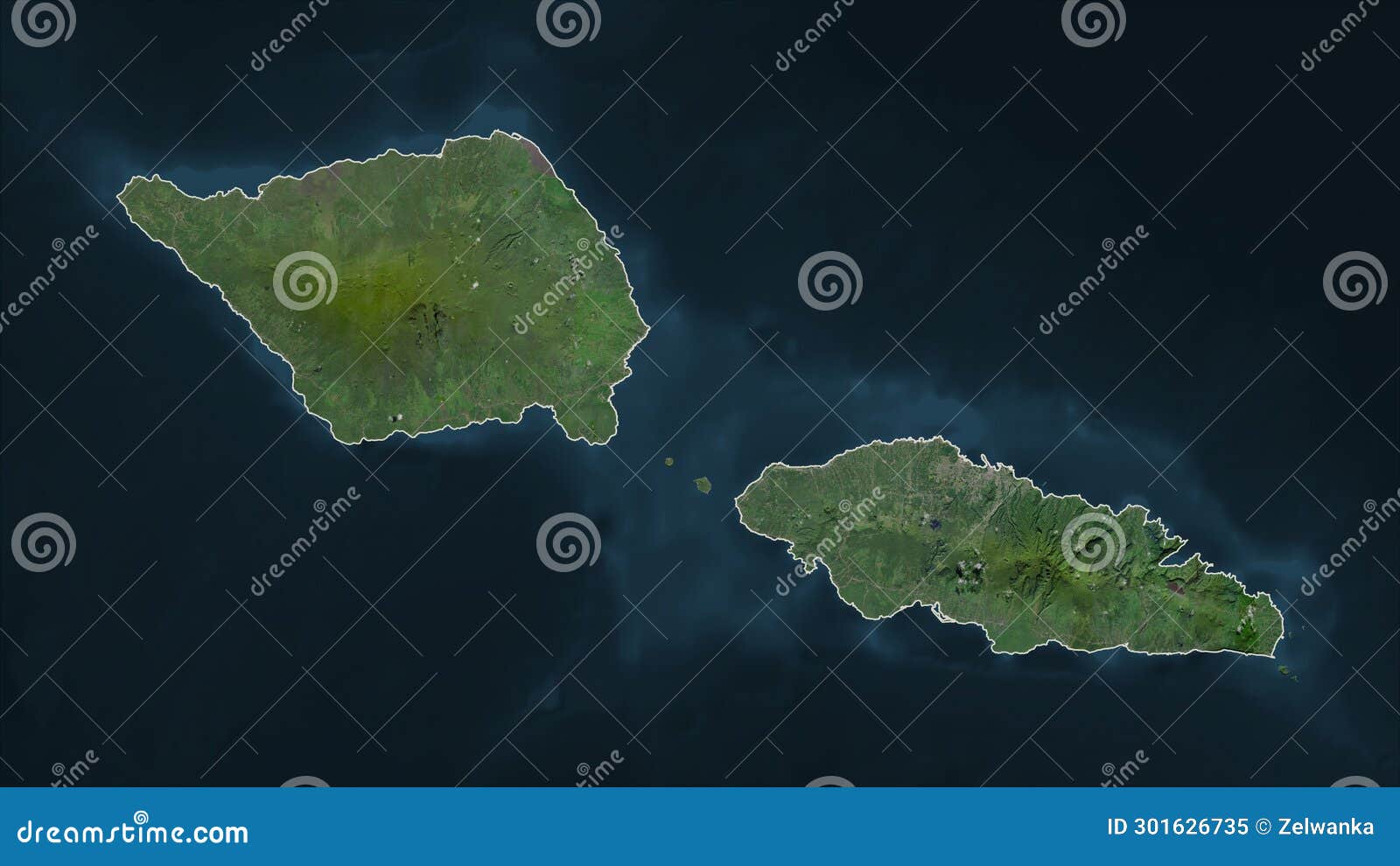 Samoa Outlined. Bilevel Royalty-Free Stock Photography | CartoonDealer ...