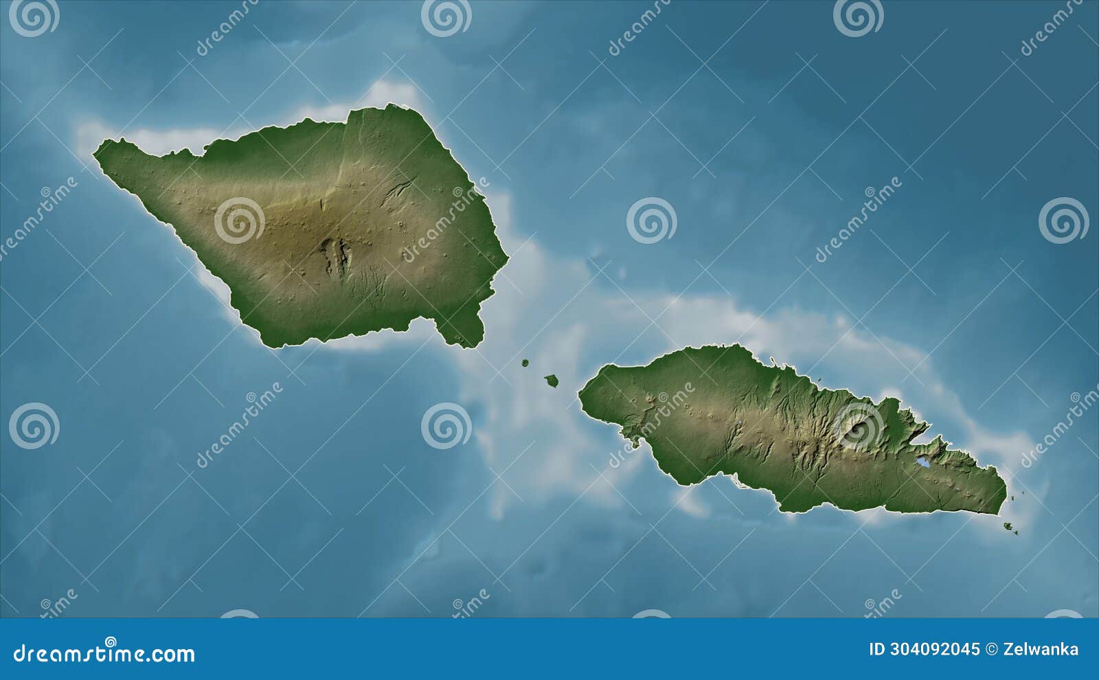 Zoom On Samoa Map And Flag. World Map Vector Illustration ...