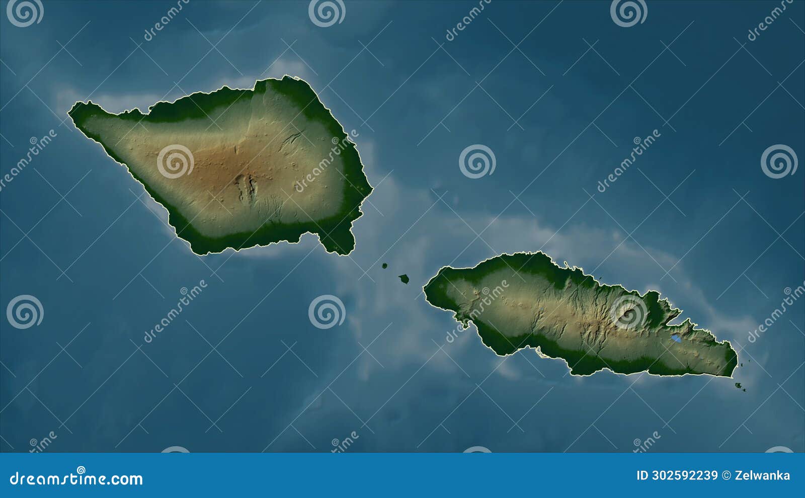 Samoa outlined. Physical stock illustration. Illustration of region ...