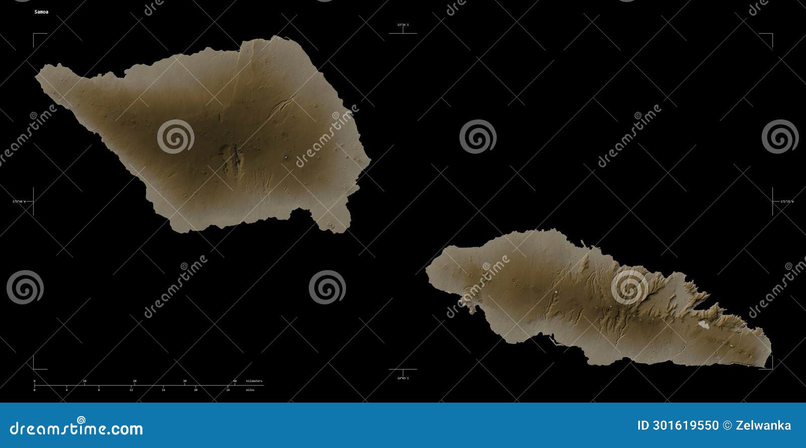 Samoa Shape on Black. Sepia Stock Illustration - Illustration of ...