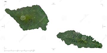Samoa Shape on White. High-res Satellite Stock Illustration ...