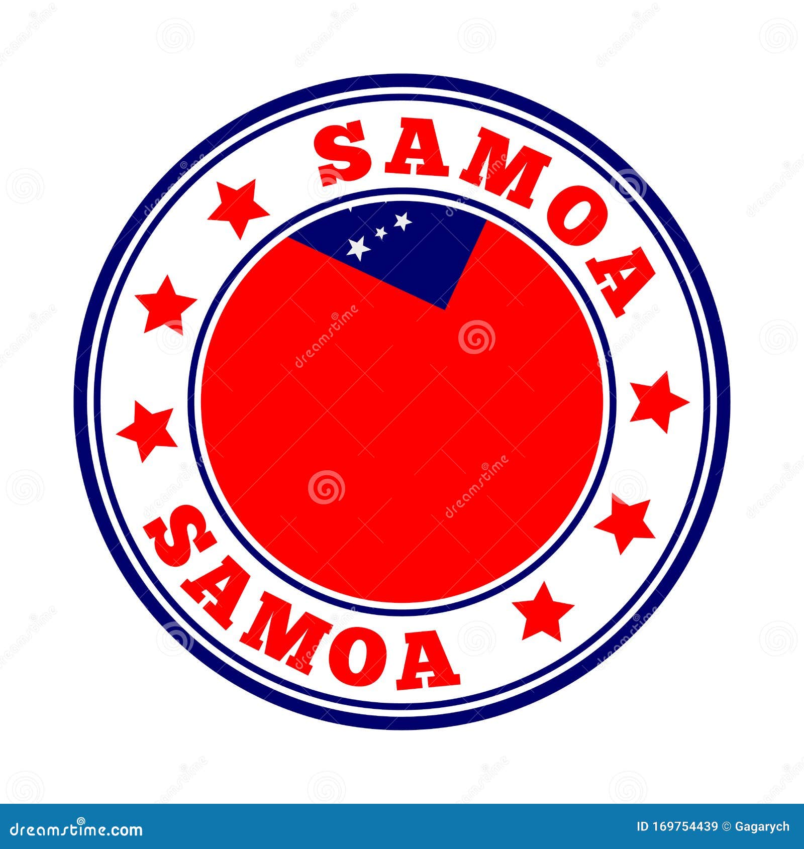 Samoa sign. stock vector. Illustration of samoa, stamp - 169754439