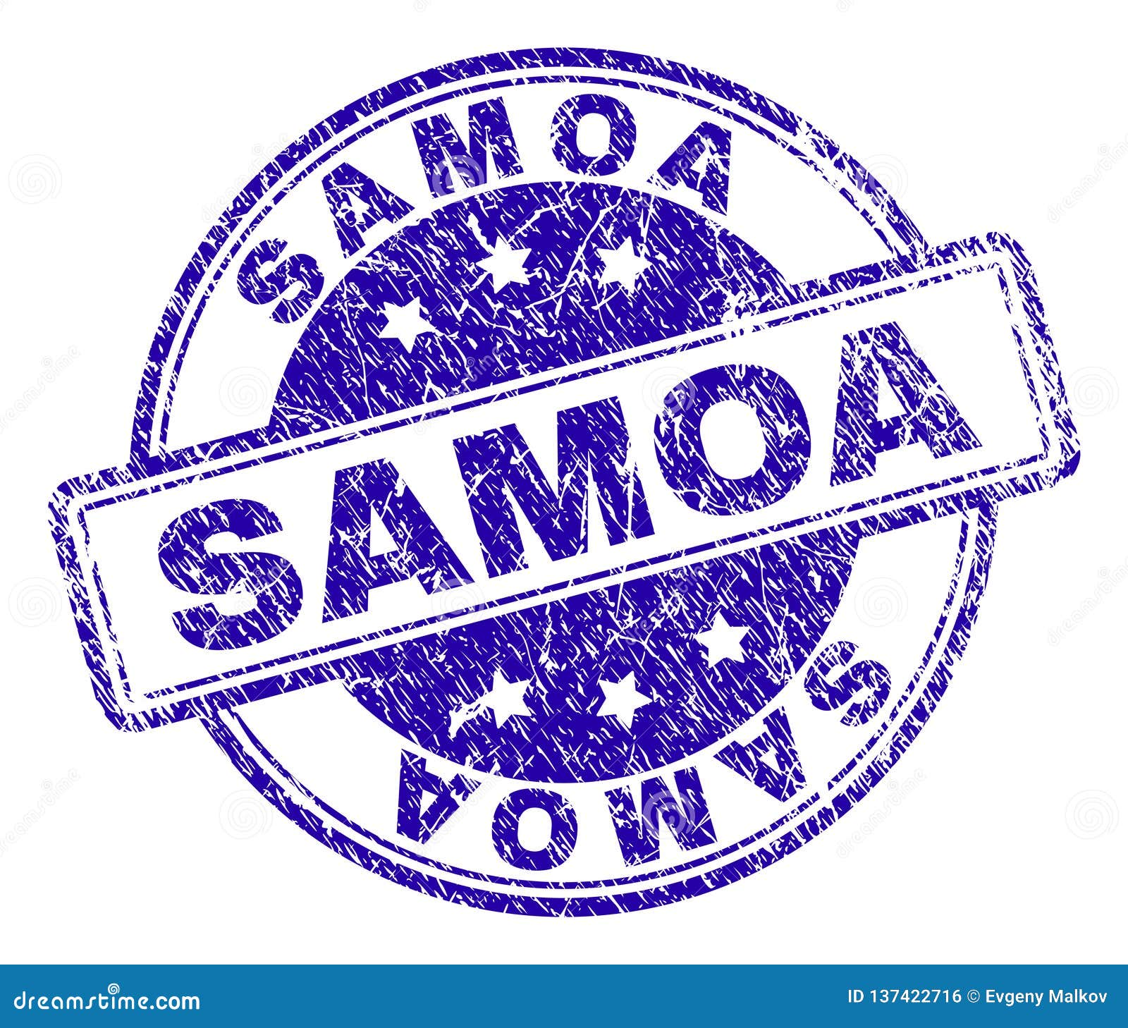 Scratched Textured SAMOA Stamp Seal Stock Vector - Illustration of ...