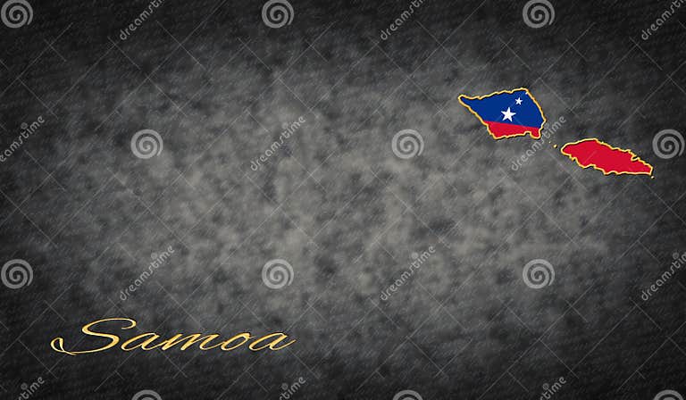 Samoa Symbols, Map of Samoa Stock Photo - Image of language, polynesia ...