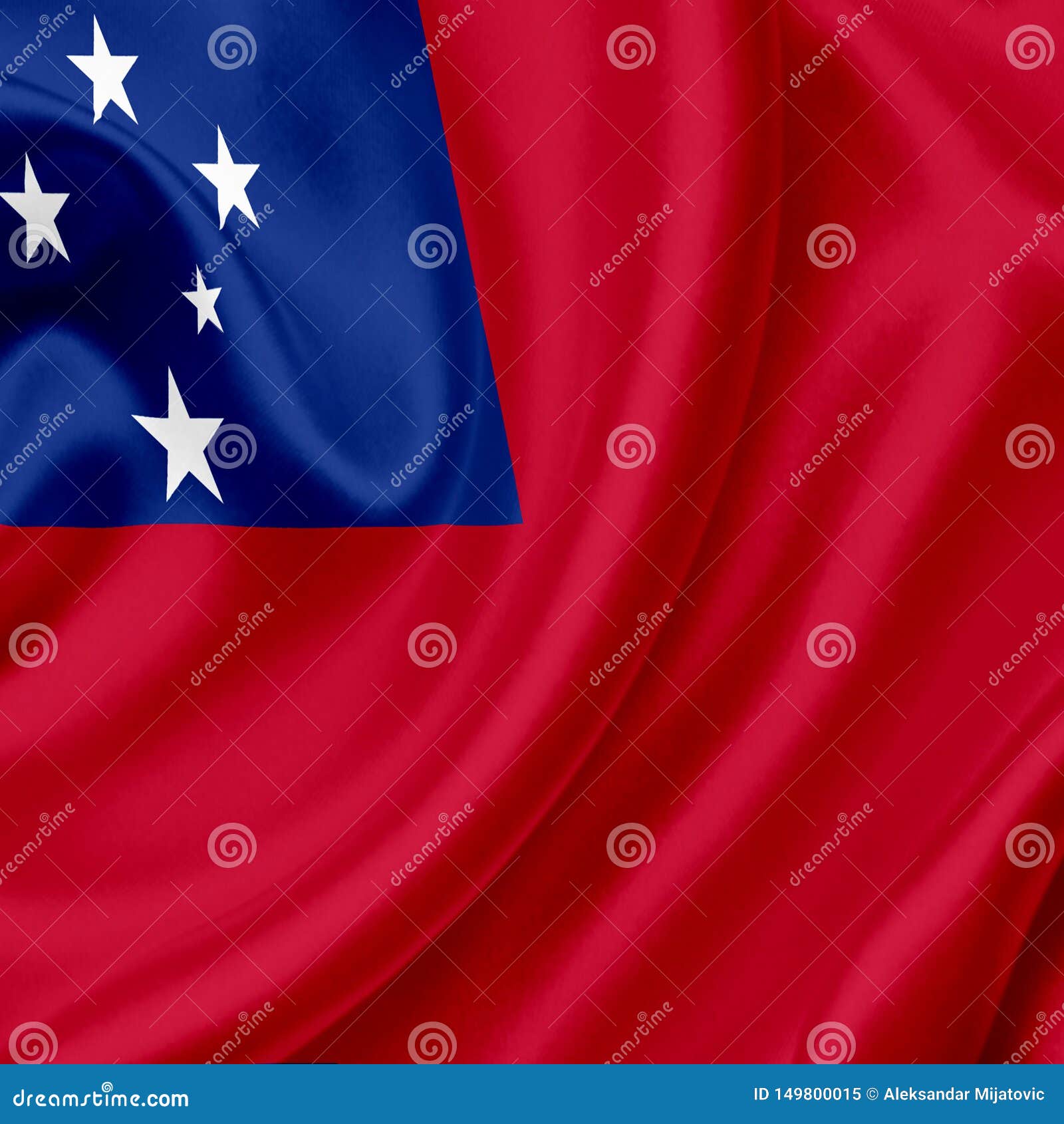 Samoa waving flag stock image. Image of canvas, painting - 149800015