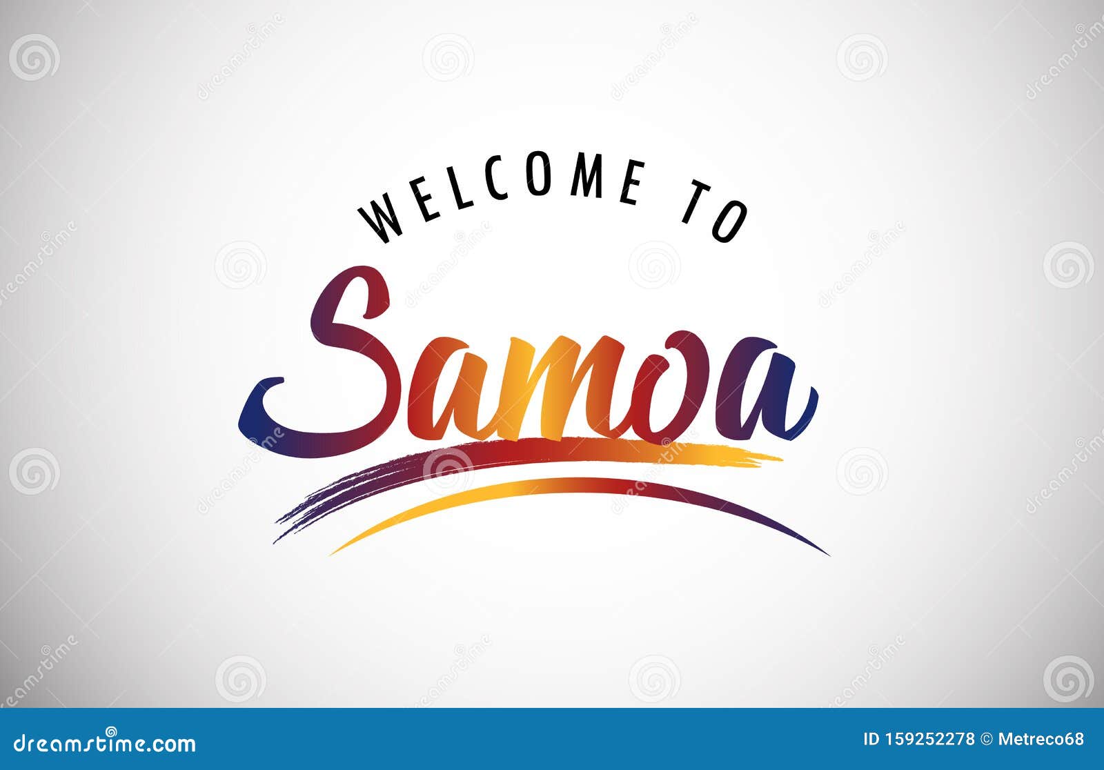 Welcome to Samoa stock vector. Illustration of badge - 159252278