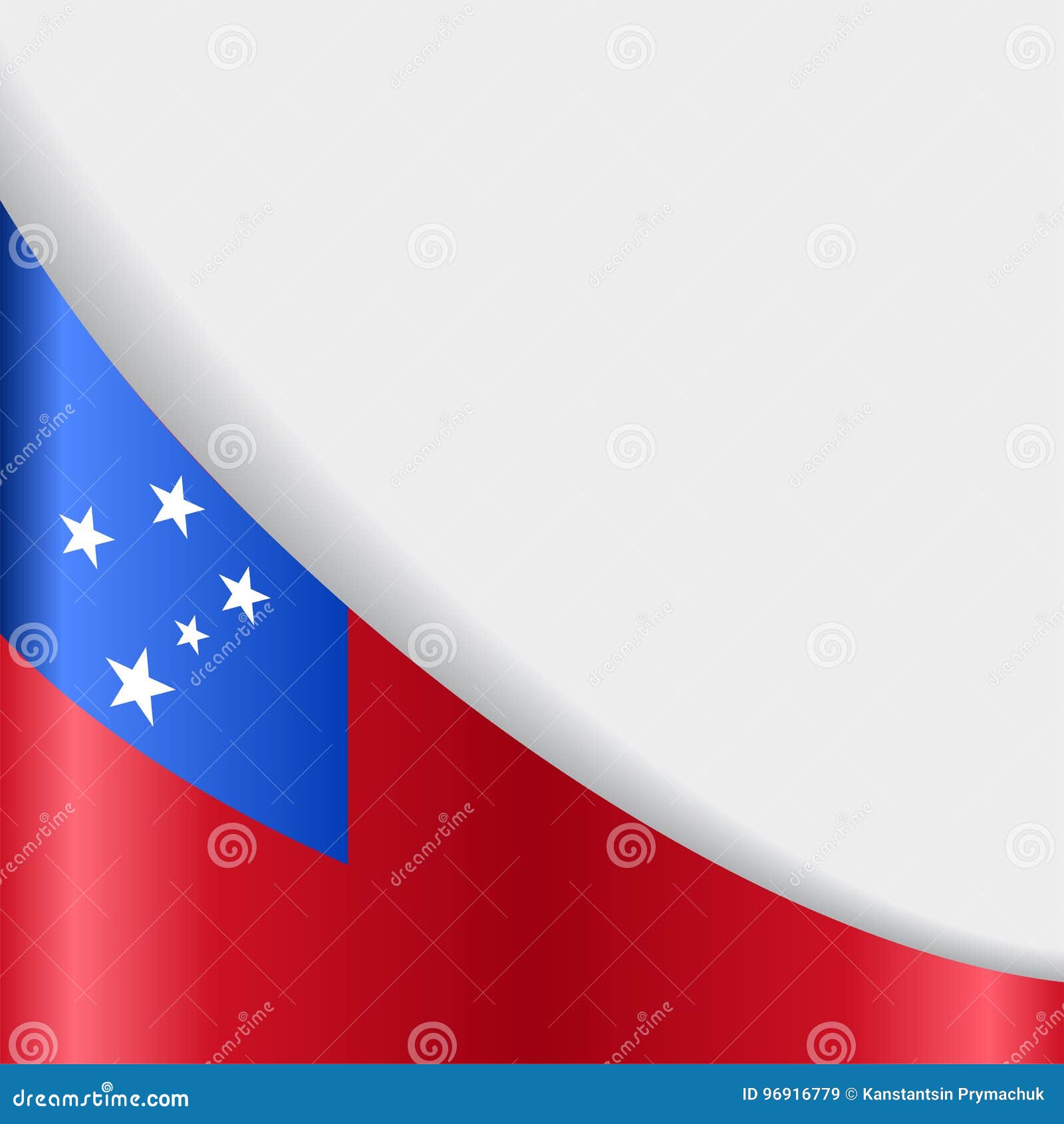 Samoan Flag Background. Vector Illustration. Stock Vector ...