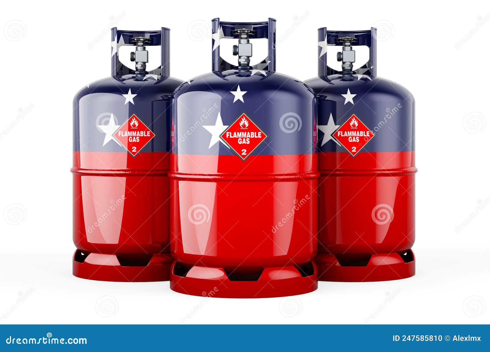 Propane Cylinders With Compressed Gas Royalty-Free Stock Photo ...
