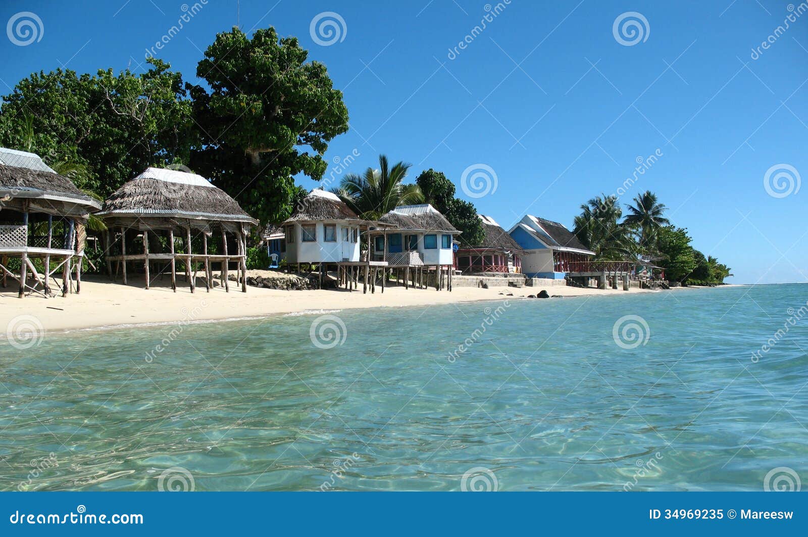 Samoan Huts stock image. Image of house, living, simple - 34969235