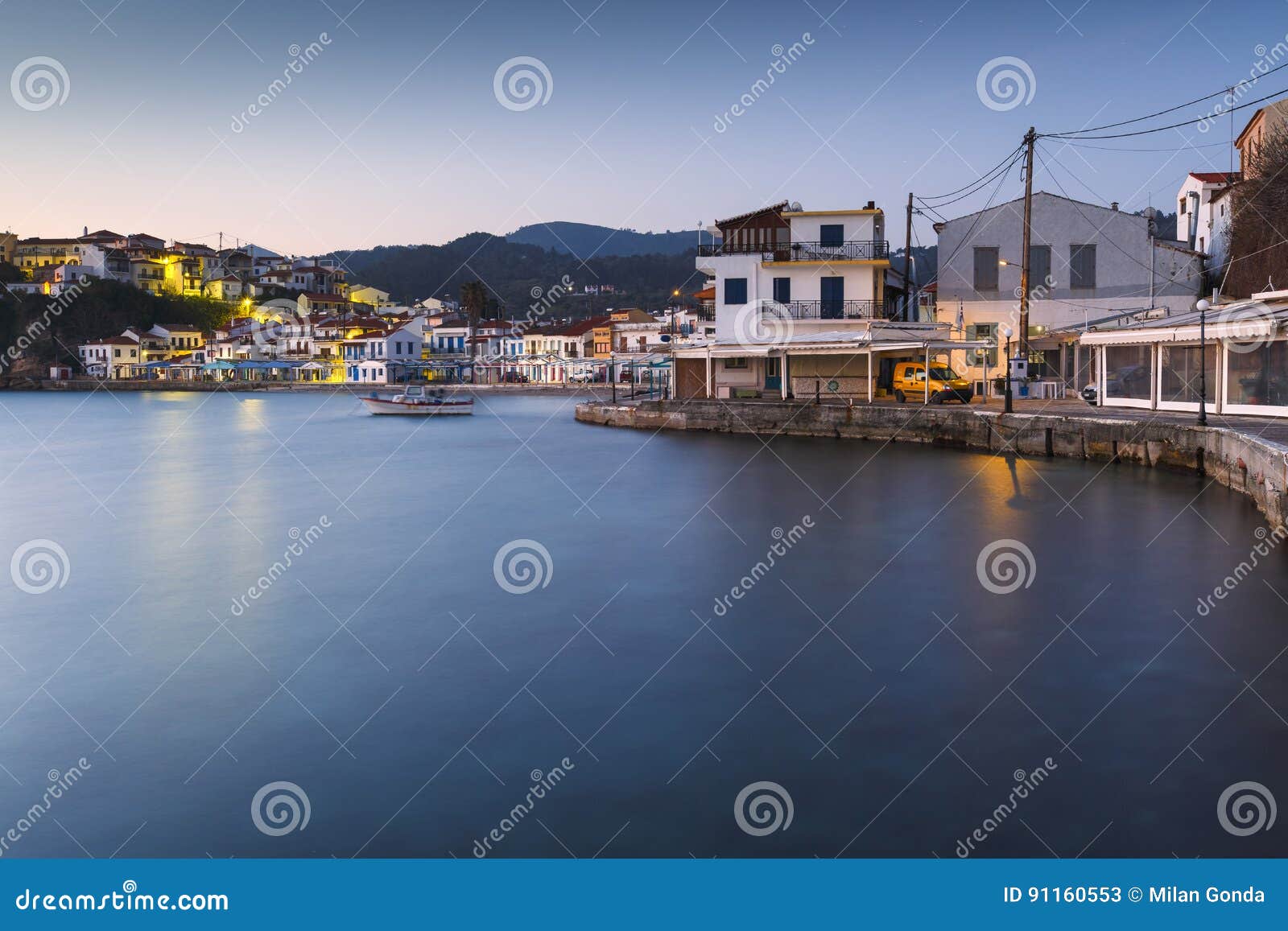 Samos island in Greece. stock image. Image of seafront - 91160553