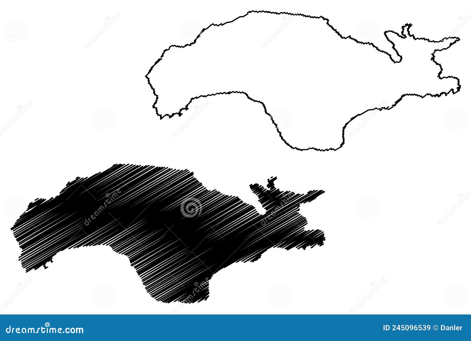 Samos Island Hellenic Republic, Greece Map Vector Illustration ...