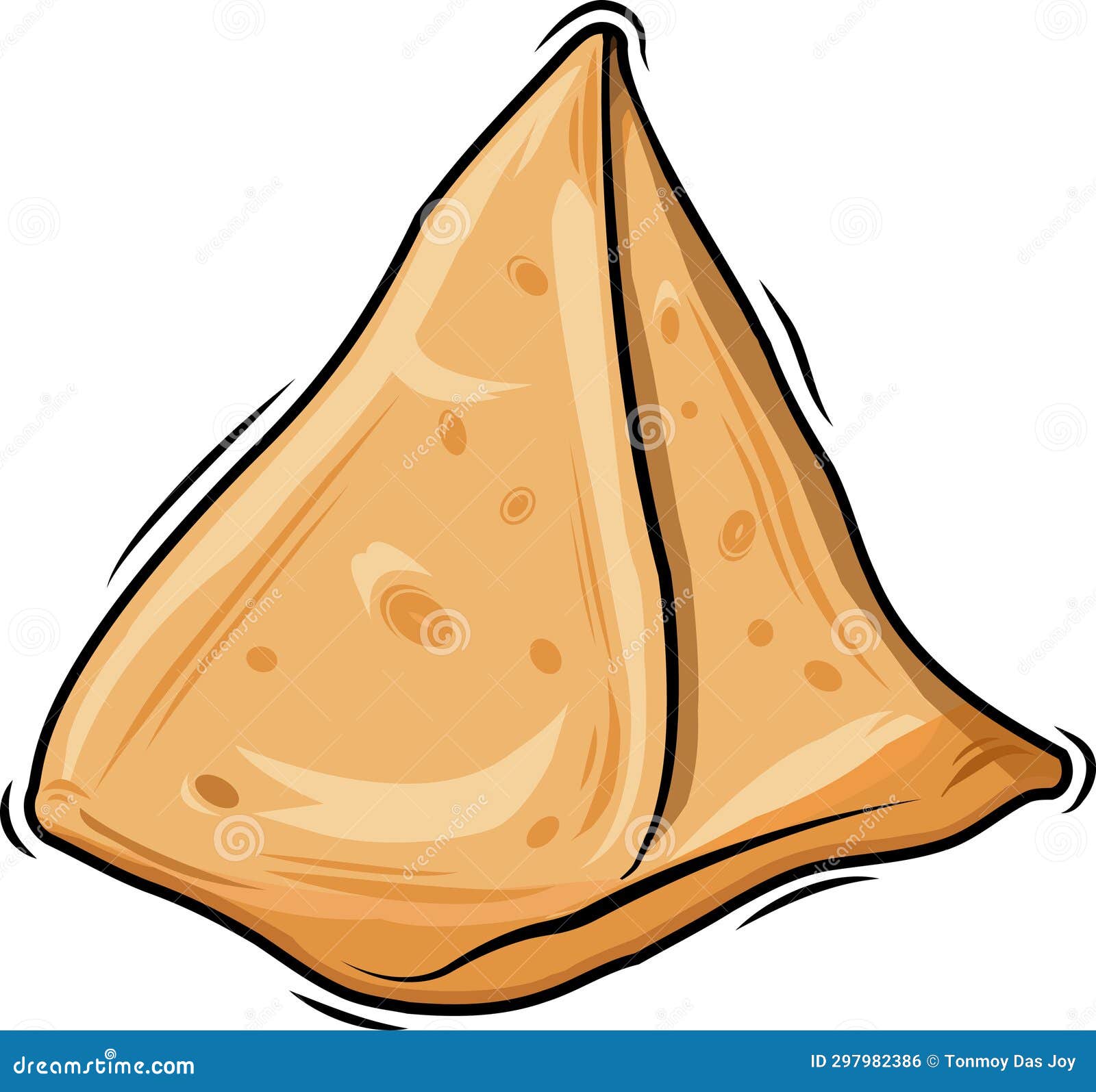 Samosa Clipart With Text Royalty-Free Cartoon | CartoonDealer.com ...
