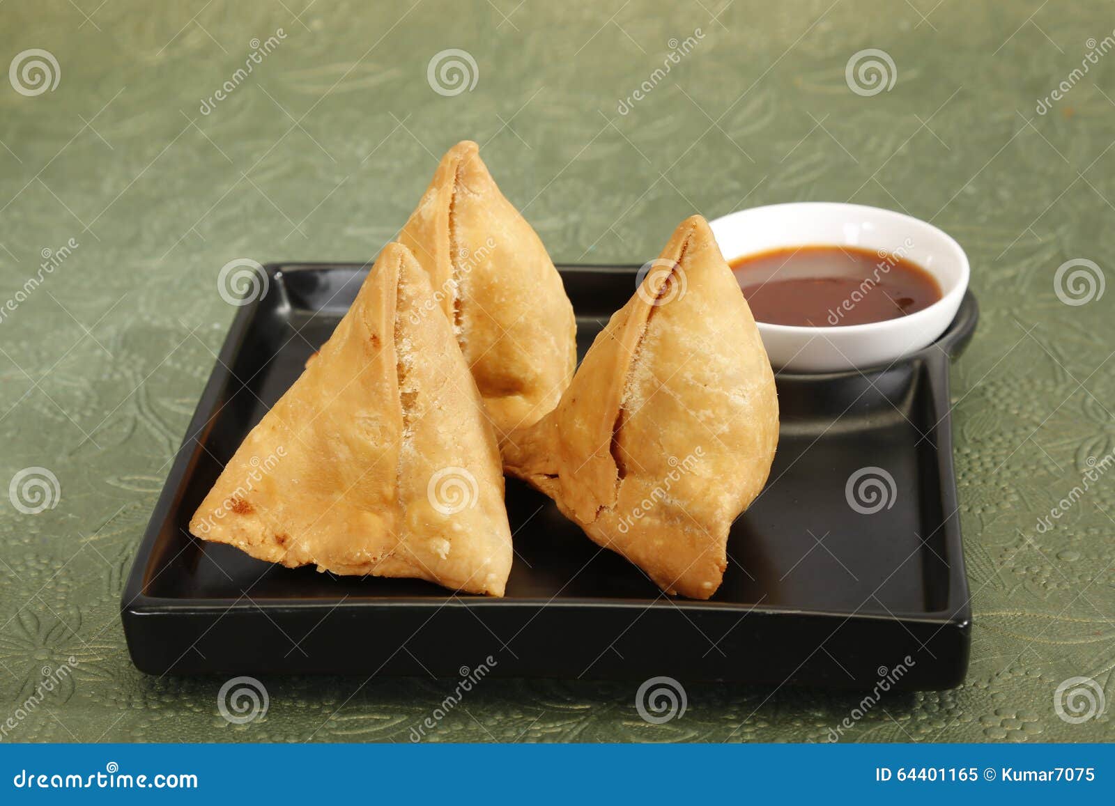 Samosa - Deep Fried Patty Filled with Potato & Vegetables Stock Image ...