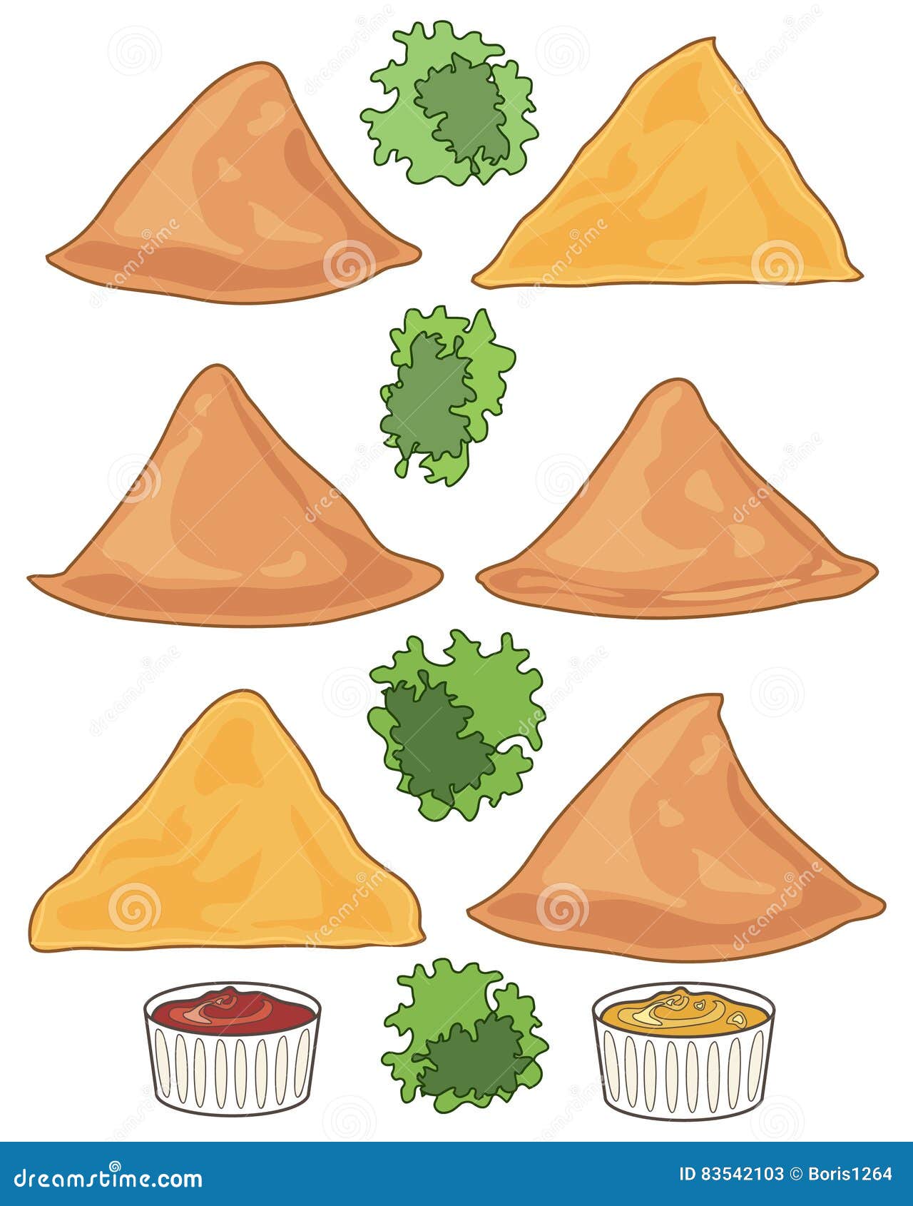 Samosa design stock vector. Illustration of illustration - 83542103